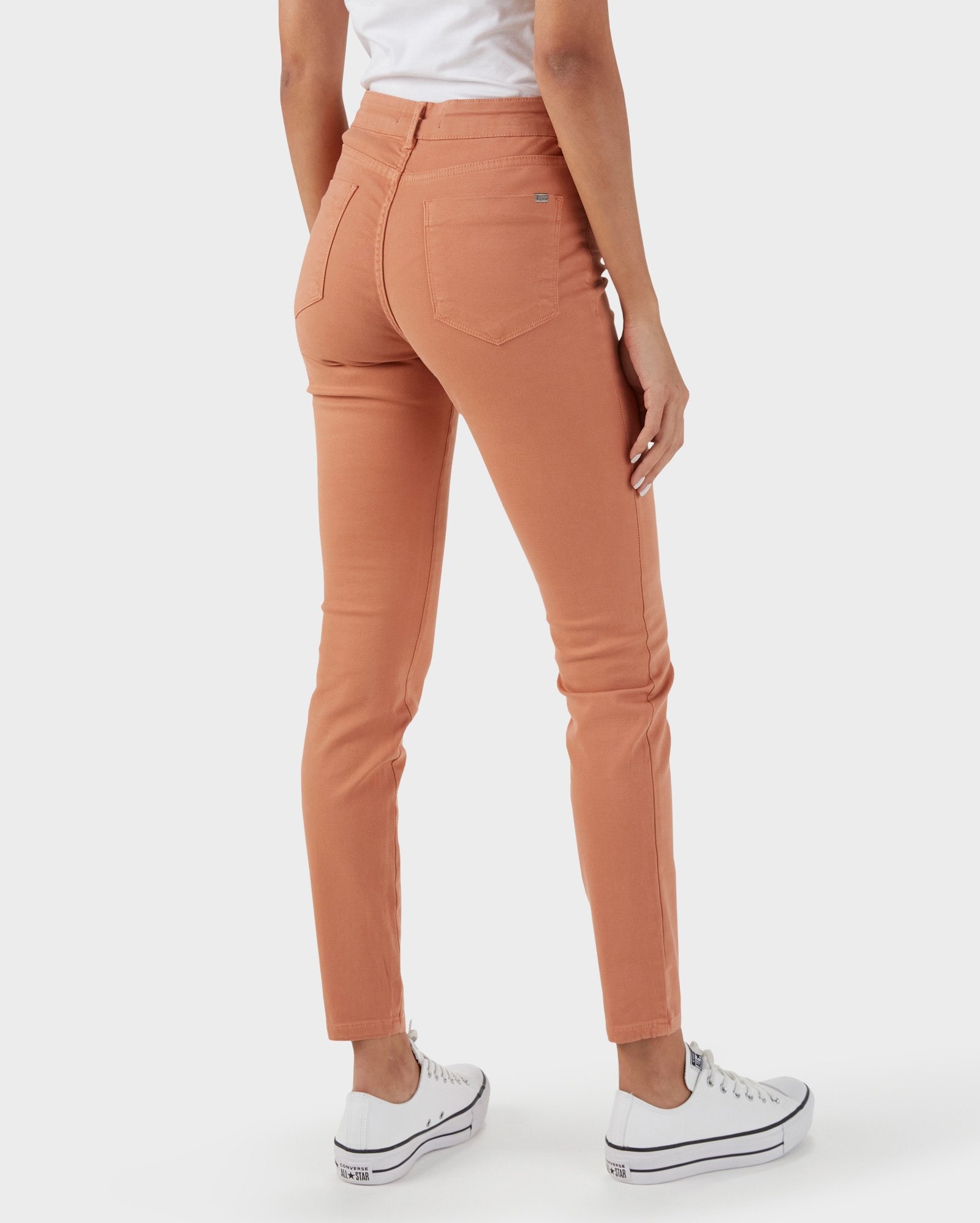 Riachuelo | Calça Jeans Color Feminina com LYCRA® Skinny Rosa Salmão AK ...