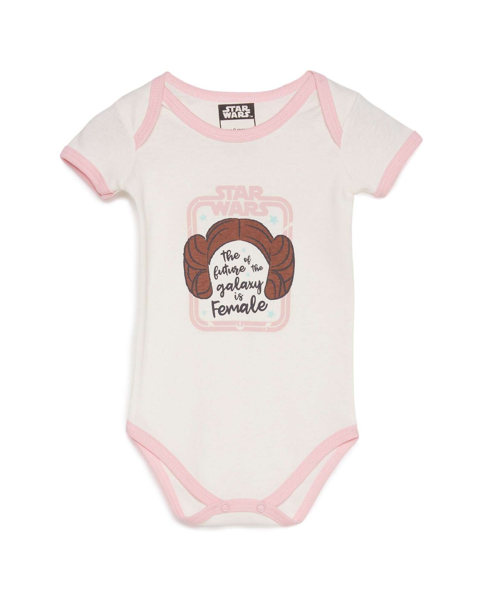 Riachuelo | Body Princesa Leia Star Wars - Rosa Claro