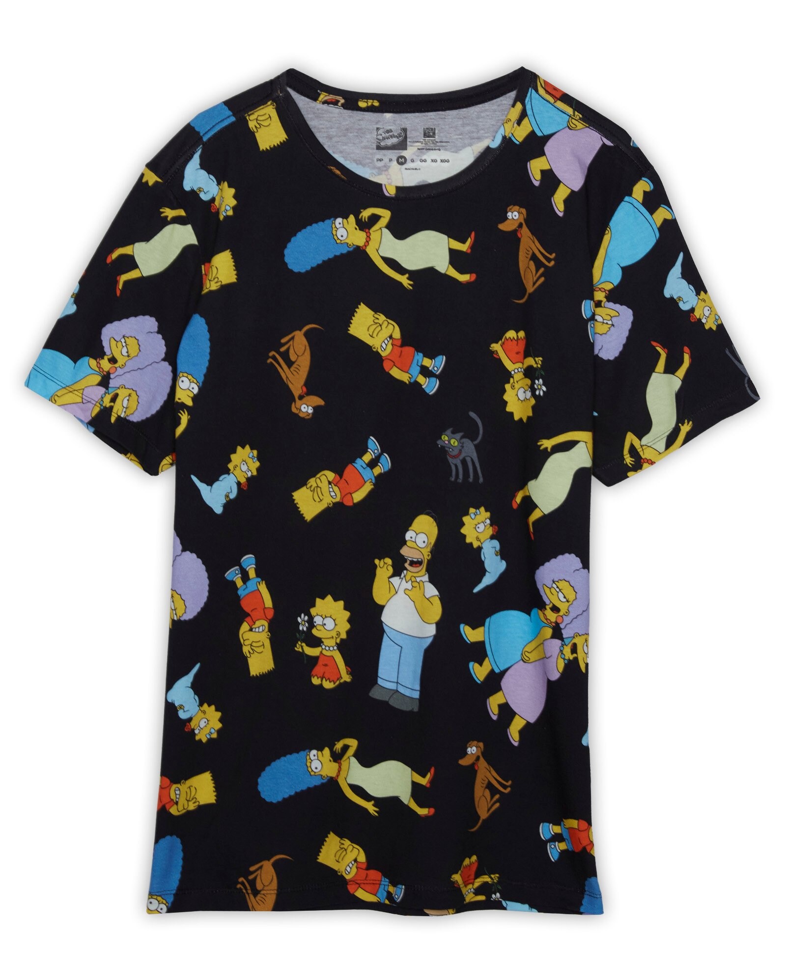 Riachuelo | Camiseta Masculina Regular The Simpsons Preto