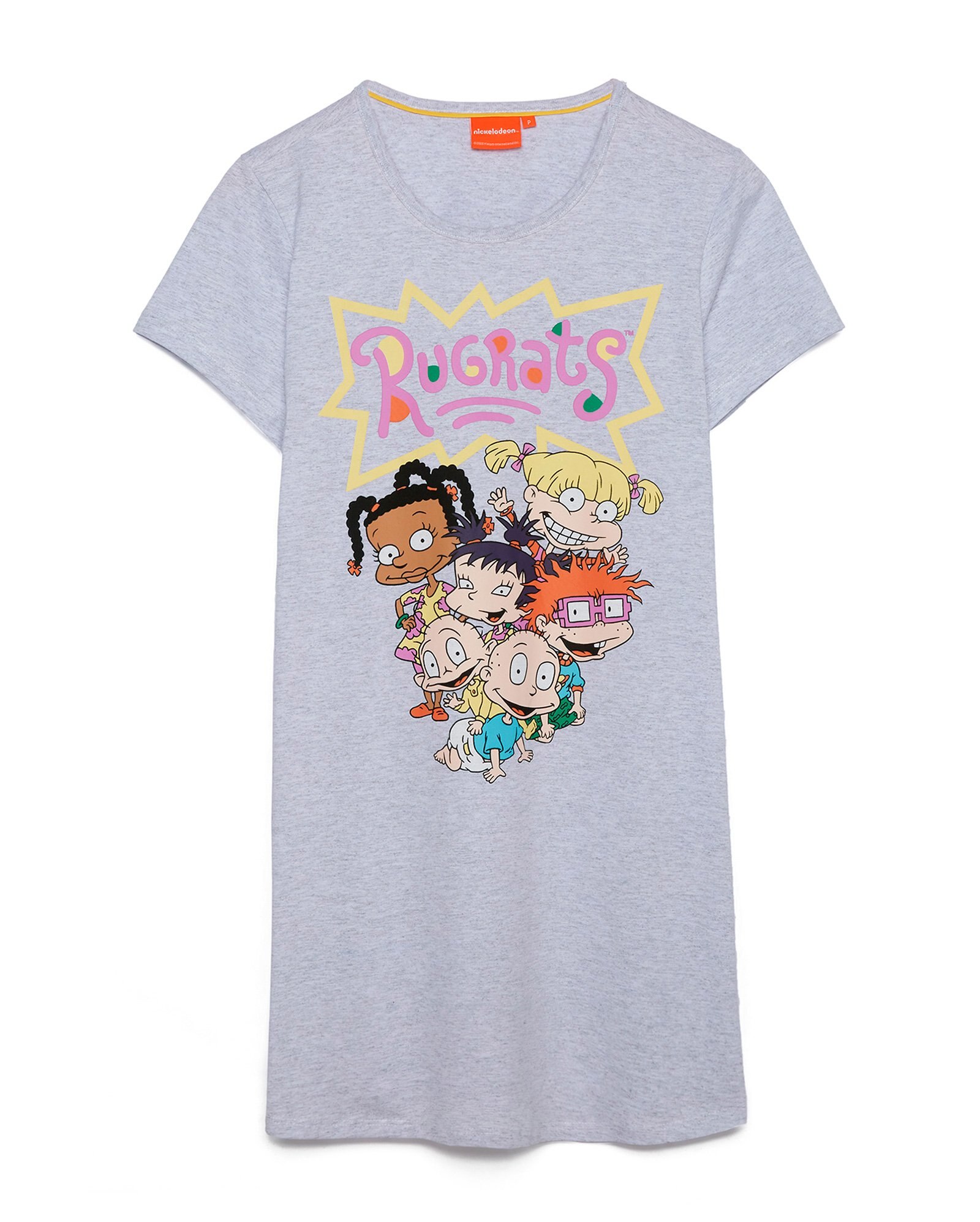 Riachuelo | Camisola Manga Curta Rugrats Lilly - Cinza Mescla