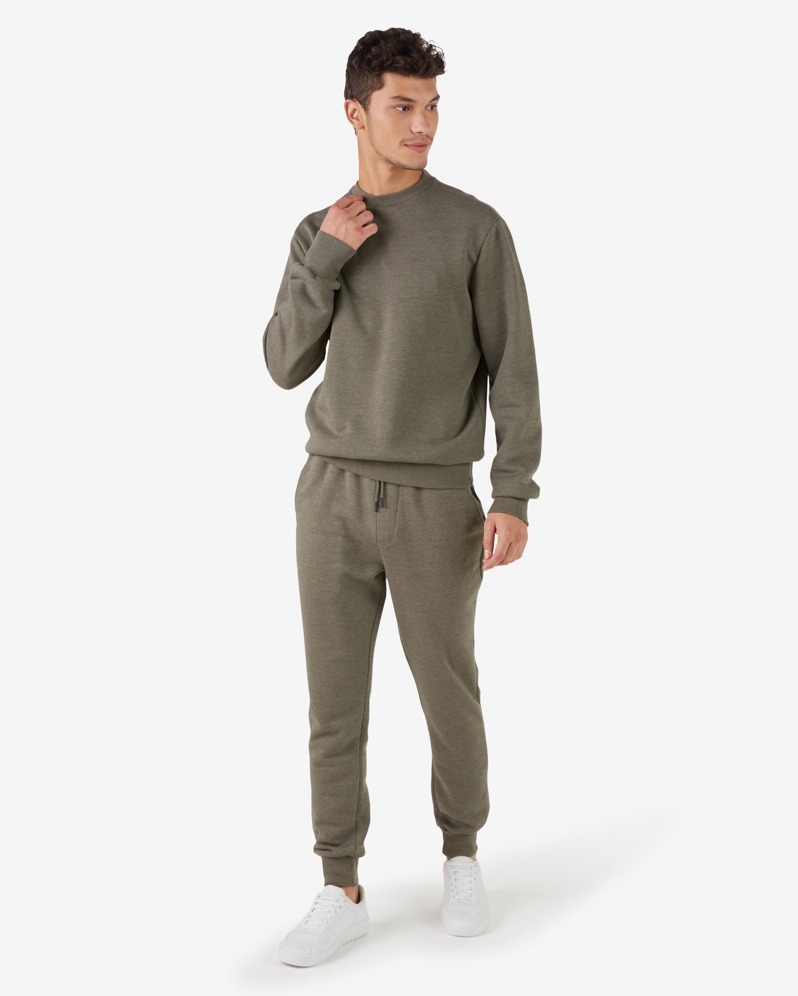 Riachuelo | Blusa de Moletom Masculina Básico Liso Verde