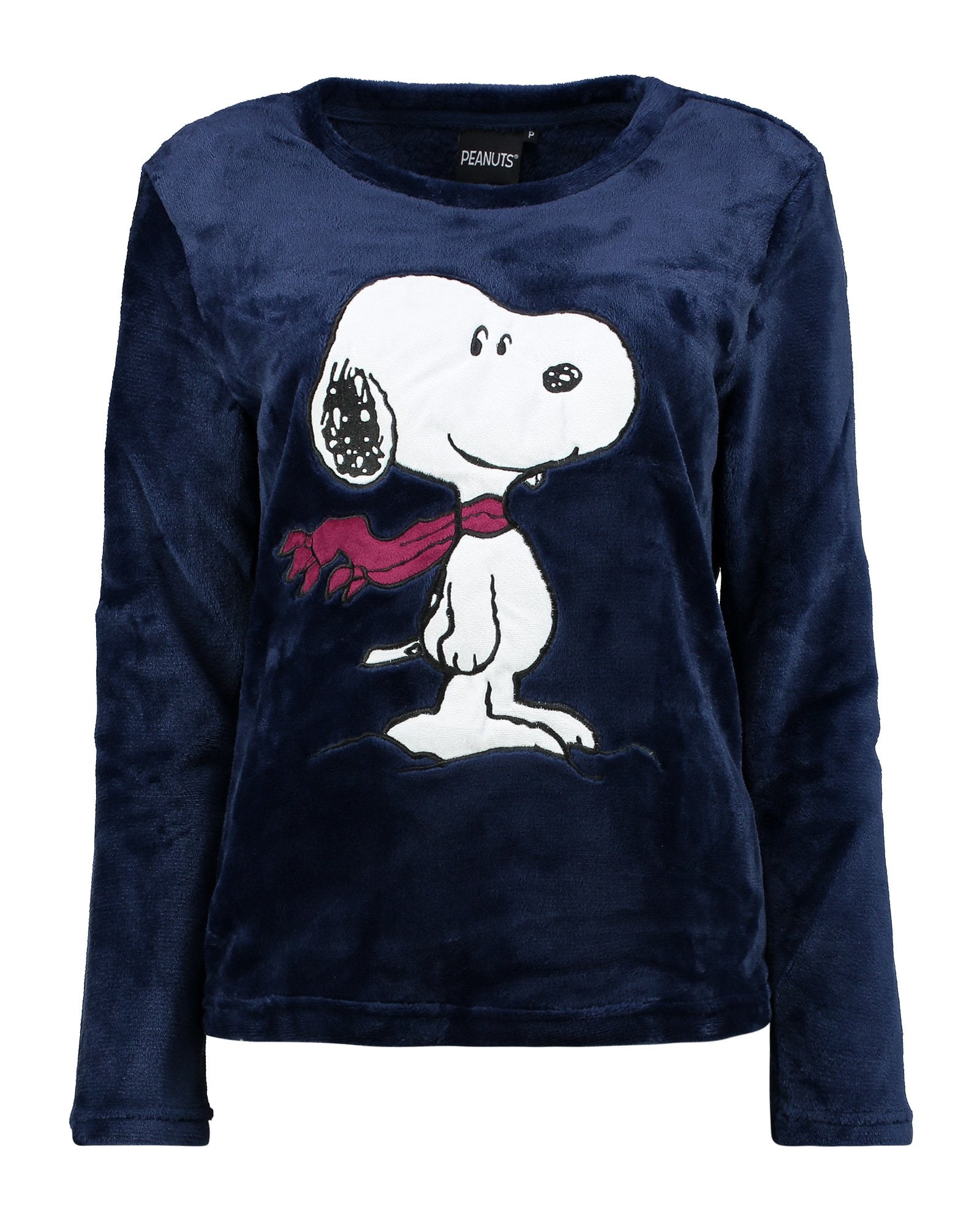 Riachuelo | Pijama Feminino Longo Snoopy Peanuts Azul Marinho e Creme ...
