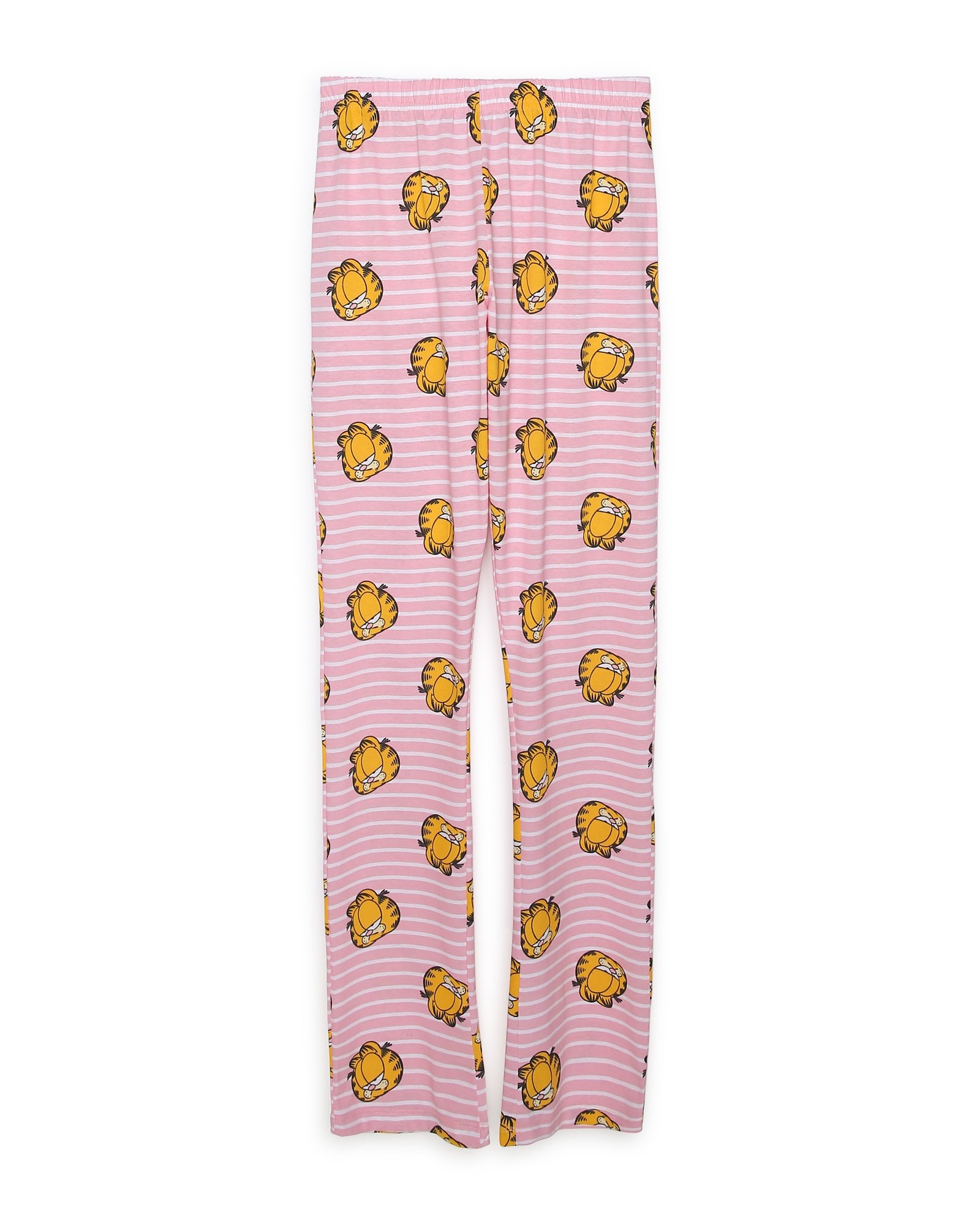 Pijama Longo Garfield Branco/Rosa Claro | FANLAB Oficial