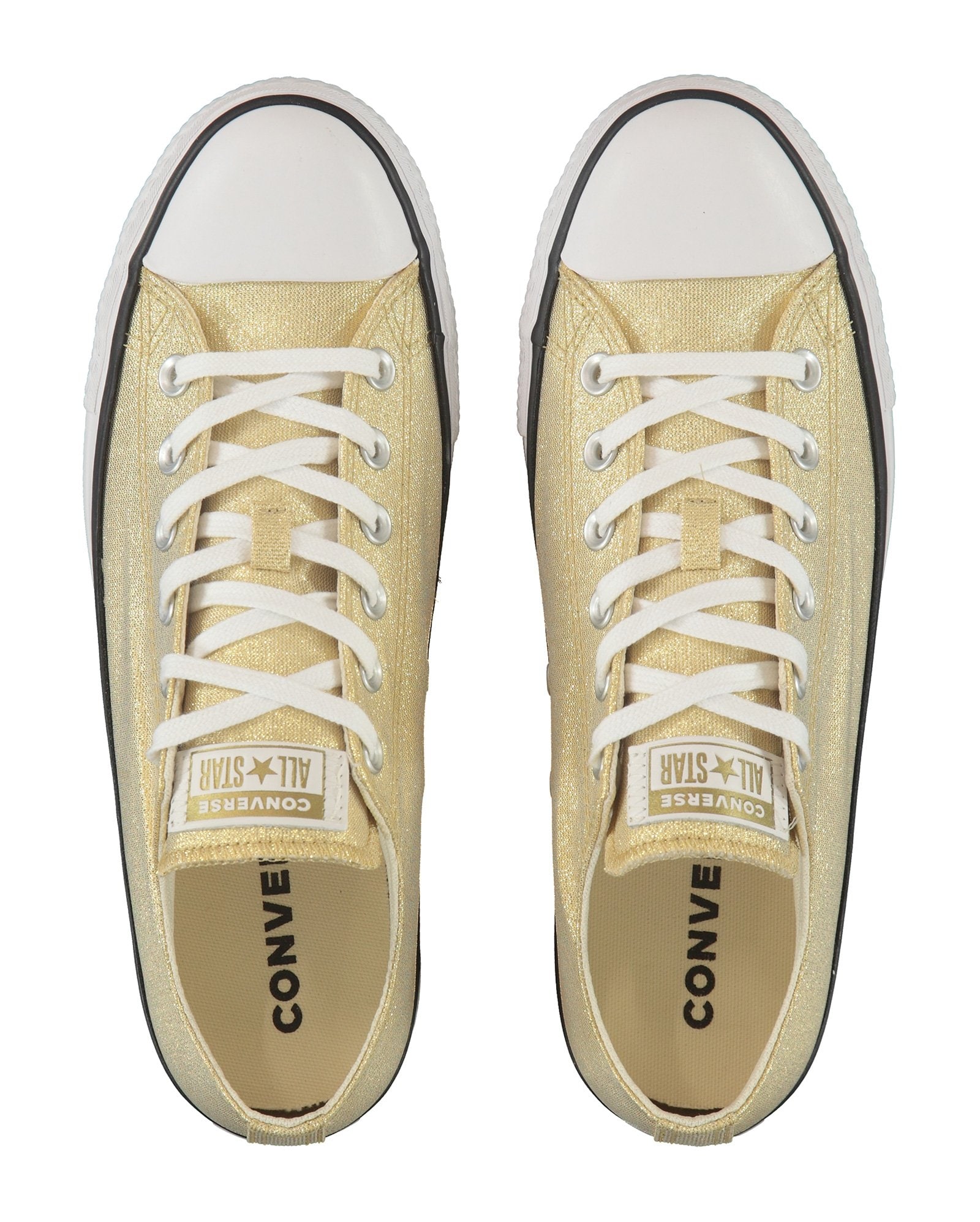 Riachuelo | Tênis Converse All Star Chuck Taylor Flatform Lona Dourado