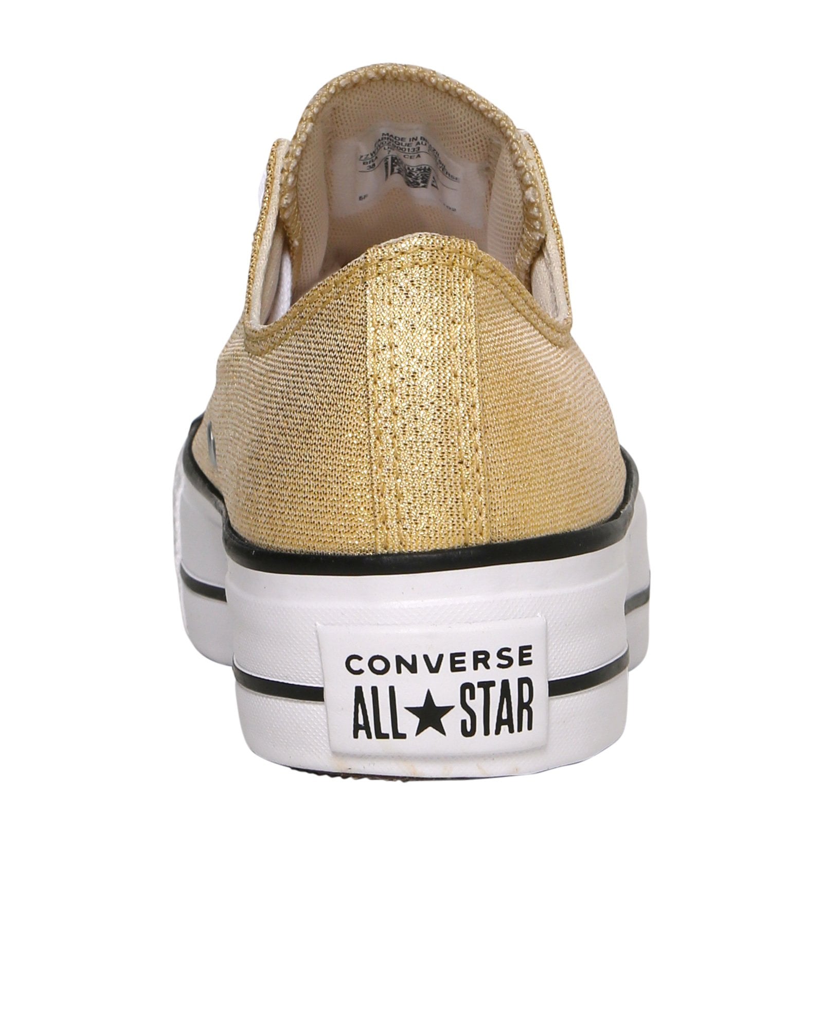 Riachuelo | Tênis Converse All Star Chuck Taylor Flatform Lona Dourado