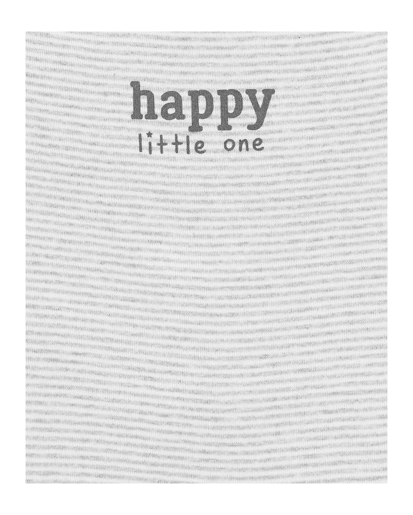 Riachuelo | Kit Body Bebê Carter´s 5 Peças Happy Little One Cinza Mescla