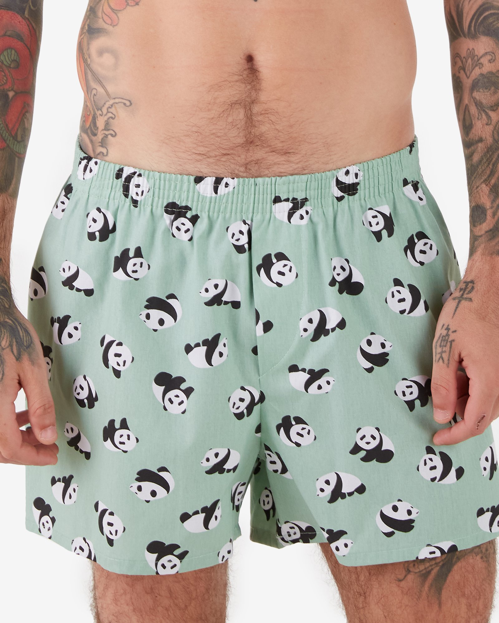 Riachuelo | Cueca Samba Canção Pandas Verde Menta Pool by Riachuelo