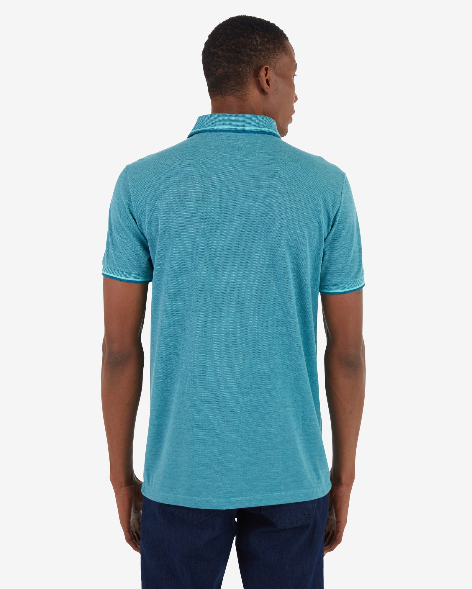 Riachuelo | Camisa Polo Masculina Classic Manga Curta Azul Turquesa