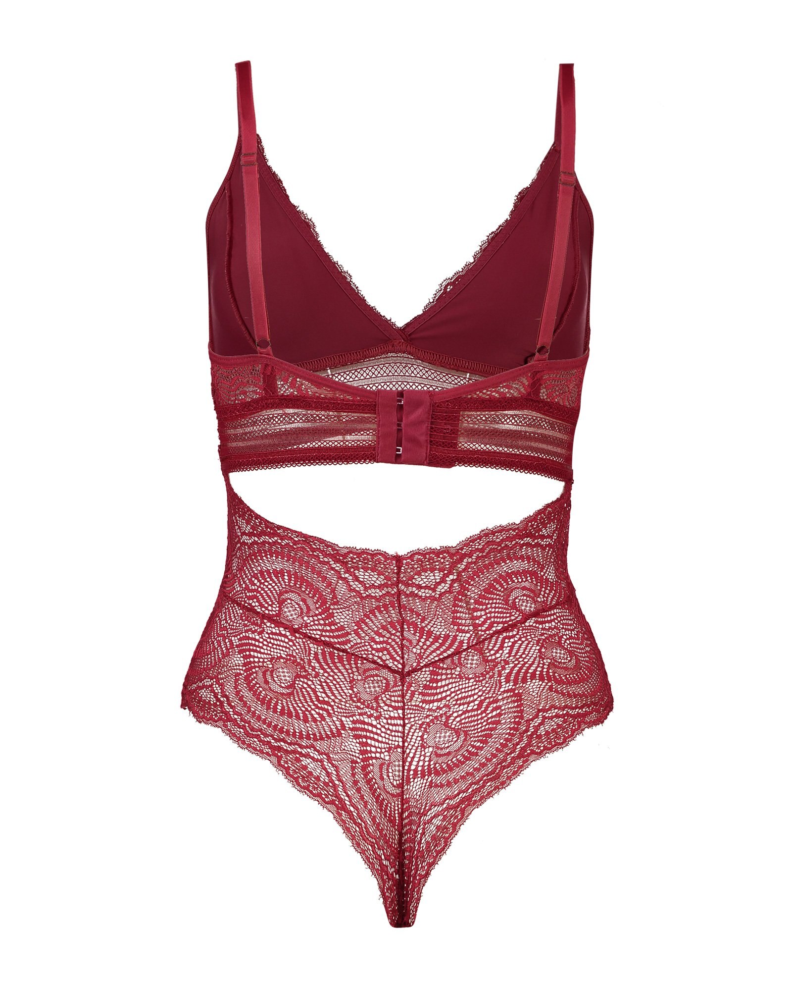 Riachuelo | Body Feminino em Renda Vermelho Riachuelo