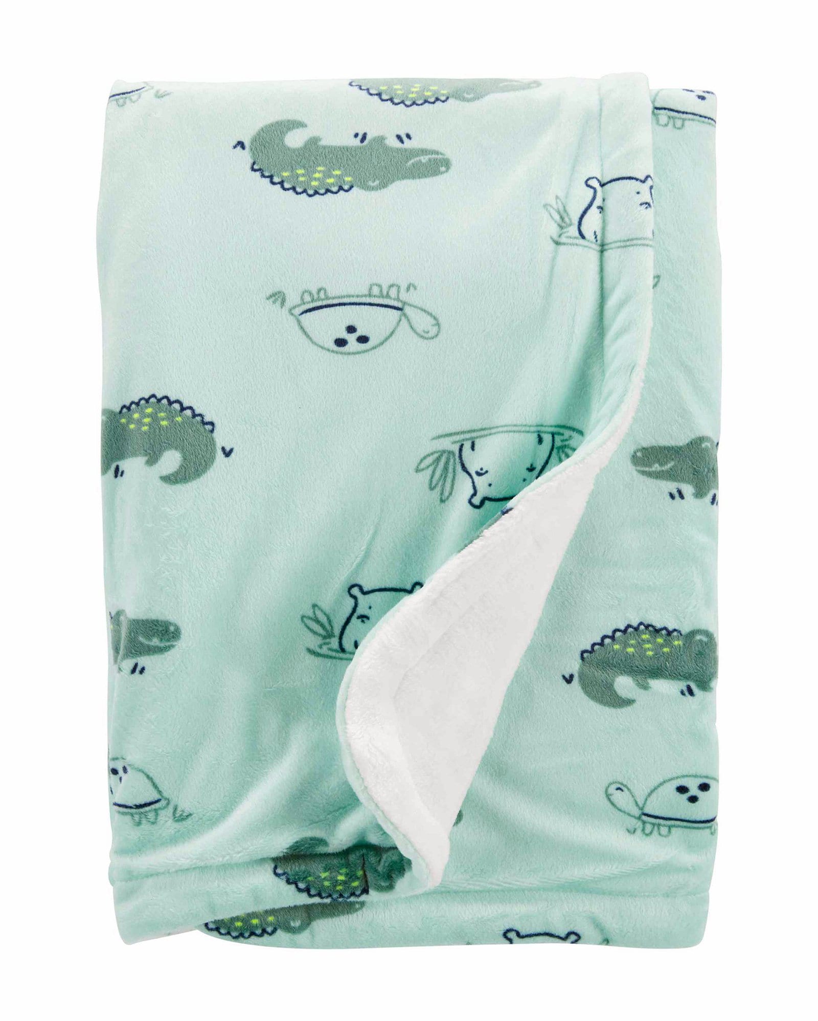 Manta Carter´s Alligator Fuzzy Plush Azul | Carter's Oficial