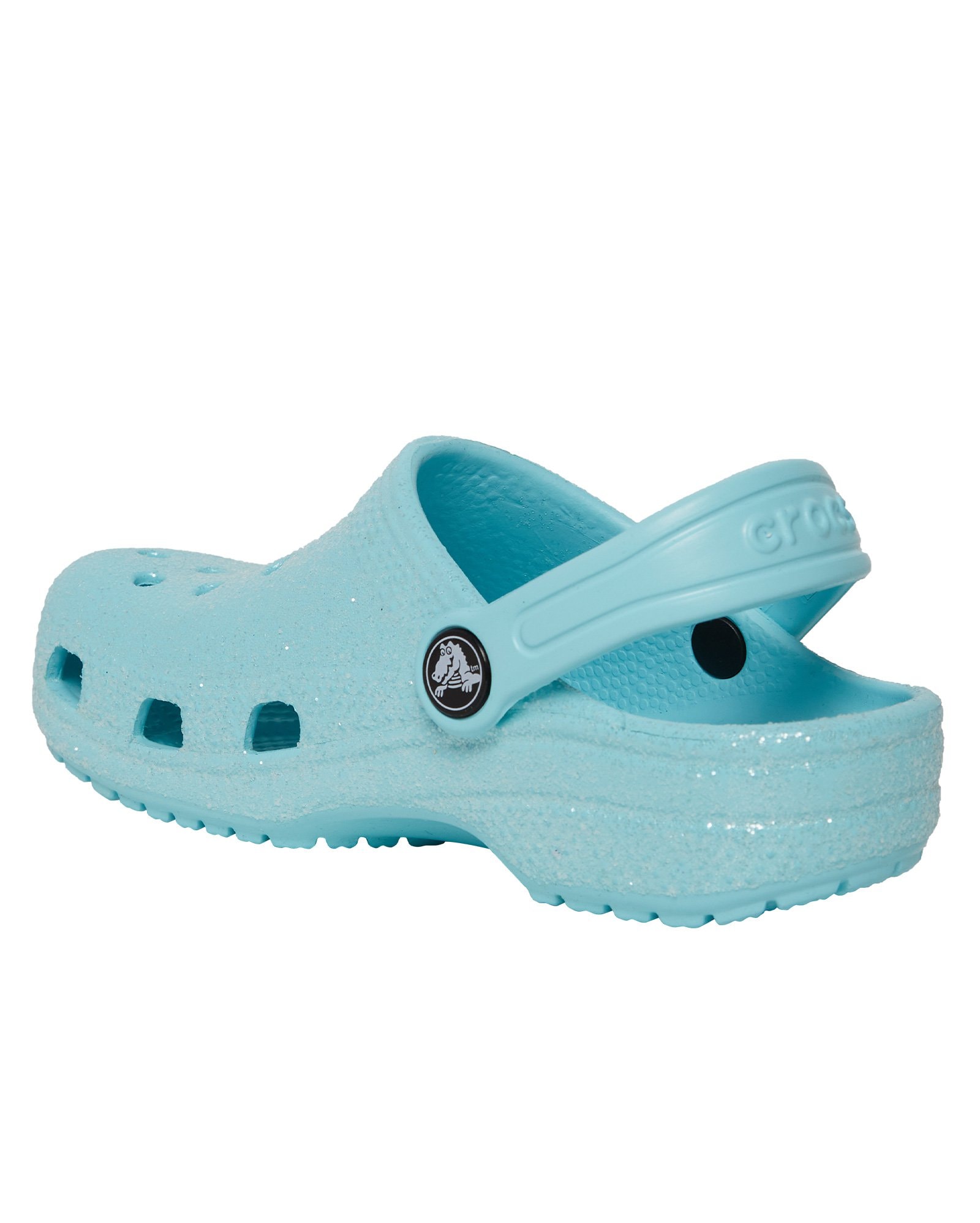 Riachuelo | Sandália Clog Infantil Classic Glitter Crocs Azul Claro