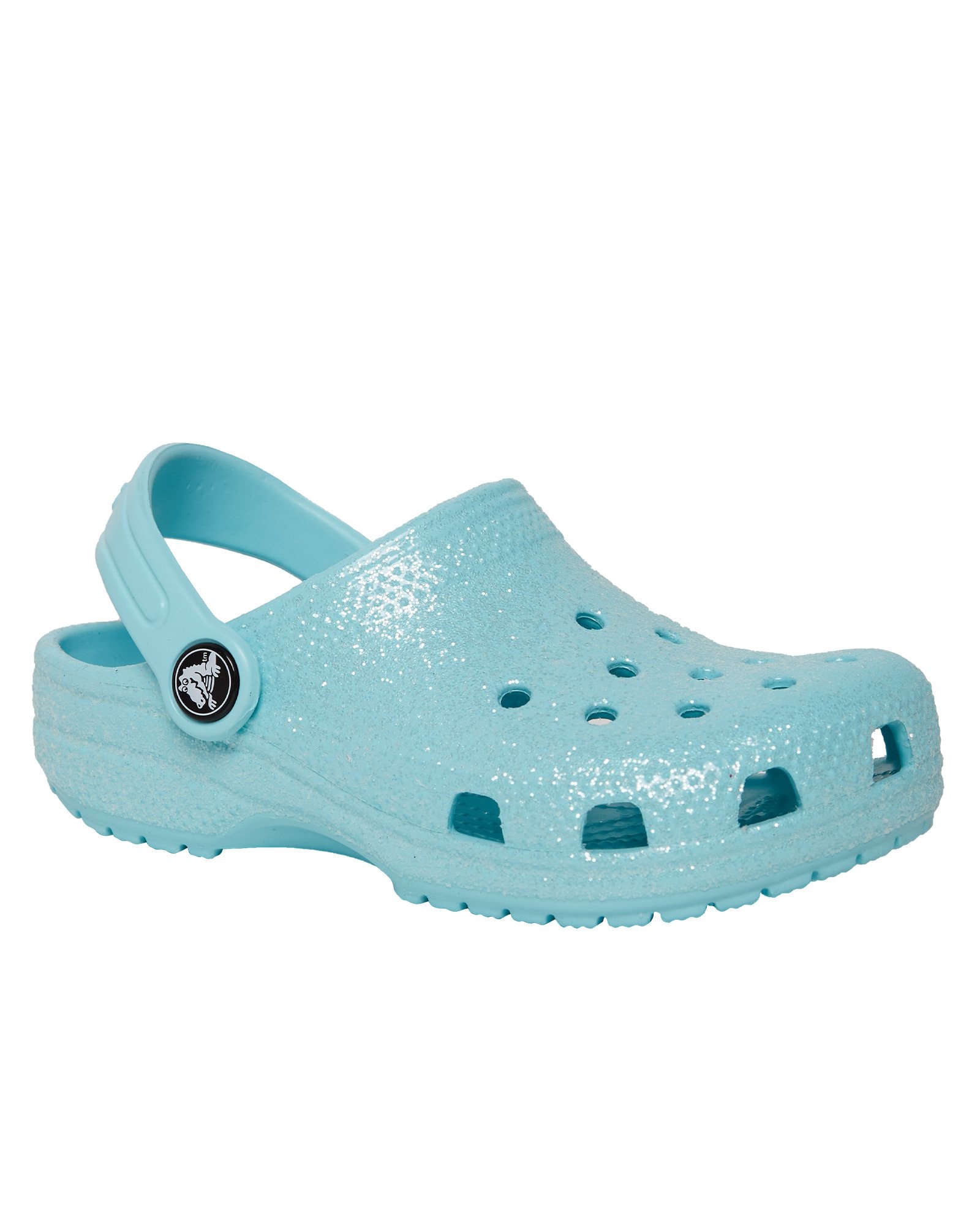 Riachuelo | Sandália Clog Infantil Classic Glitter Crocs Azul Claro