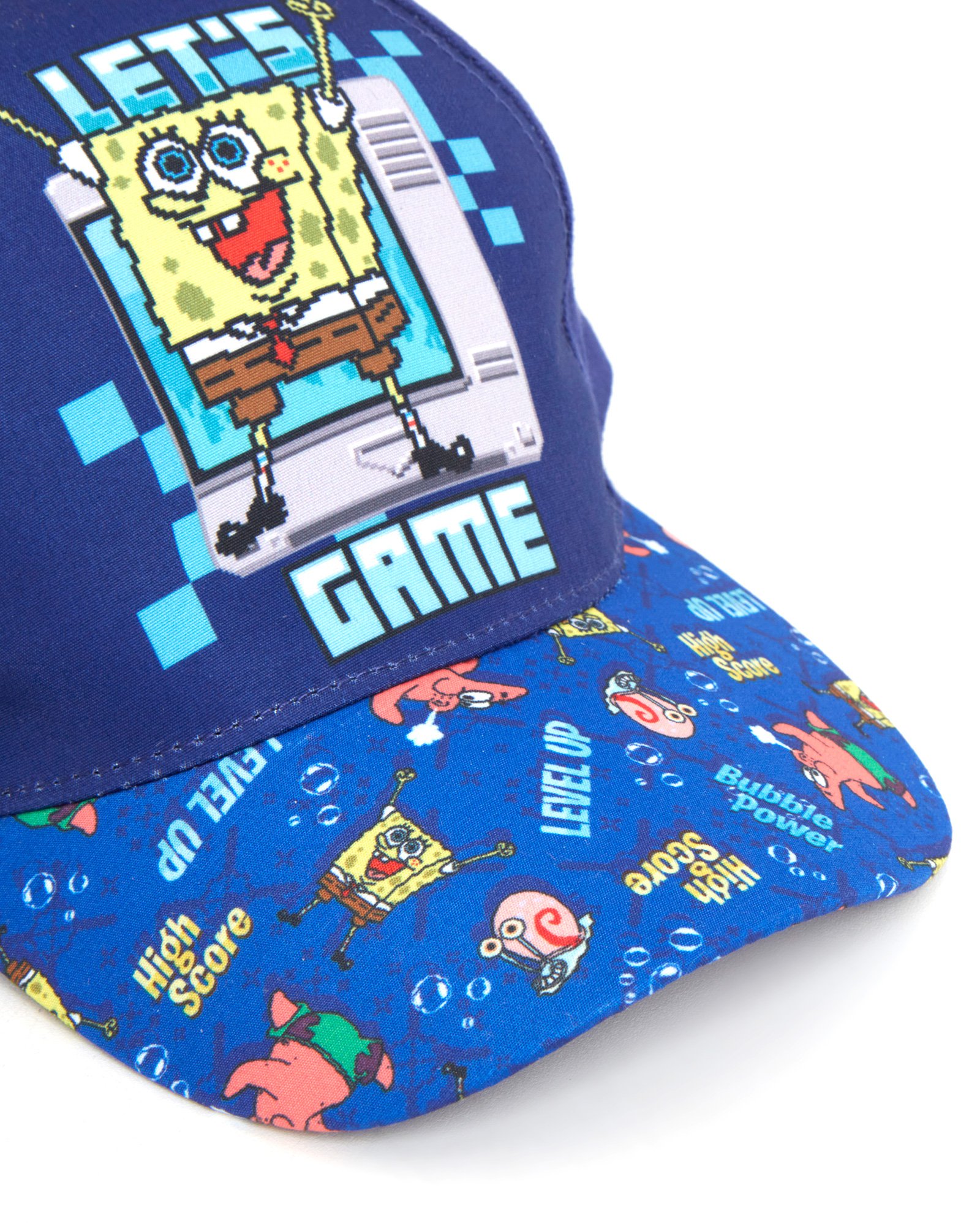 Riachuelo | Boné Infantil Aba Curva Bob Esponja Azul Tam 4 a 10 Riachuelo