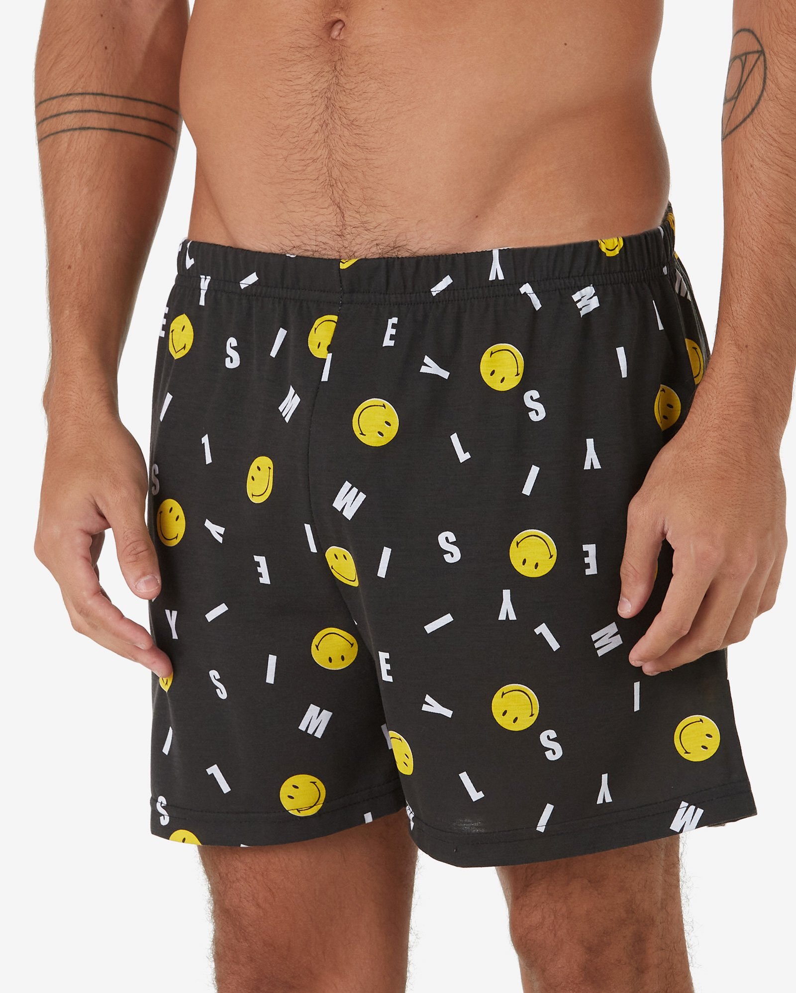 Riachuelo | Cueca Samba Canção Algodão Smiley® Originals Preto