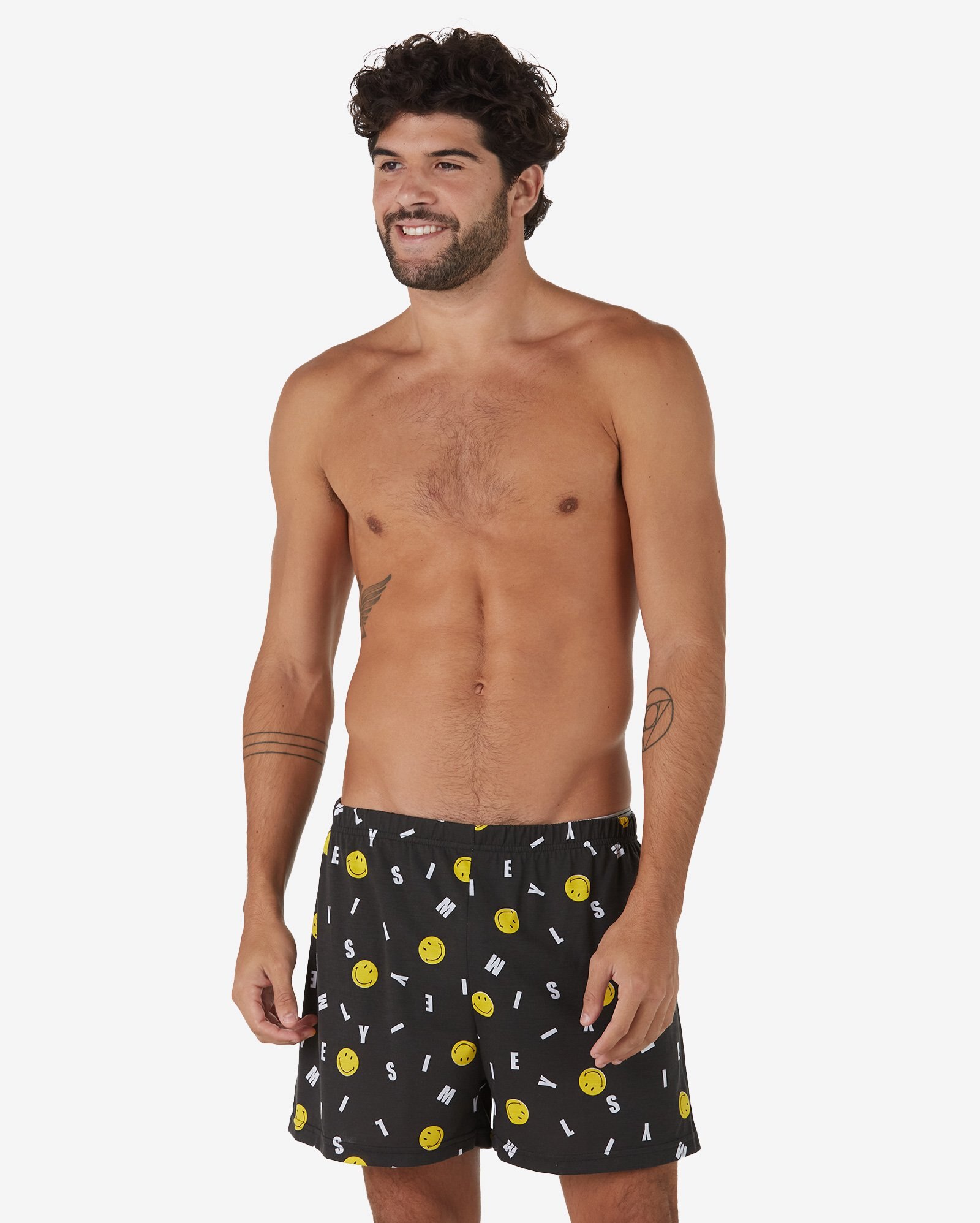 Riachuelo | Cueca Samba Canção Algodão Smiley® Originals Preto