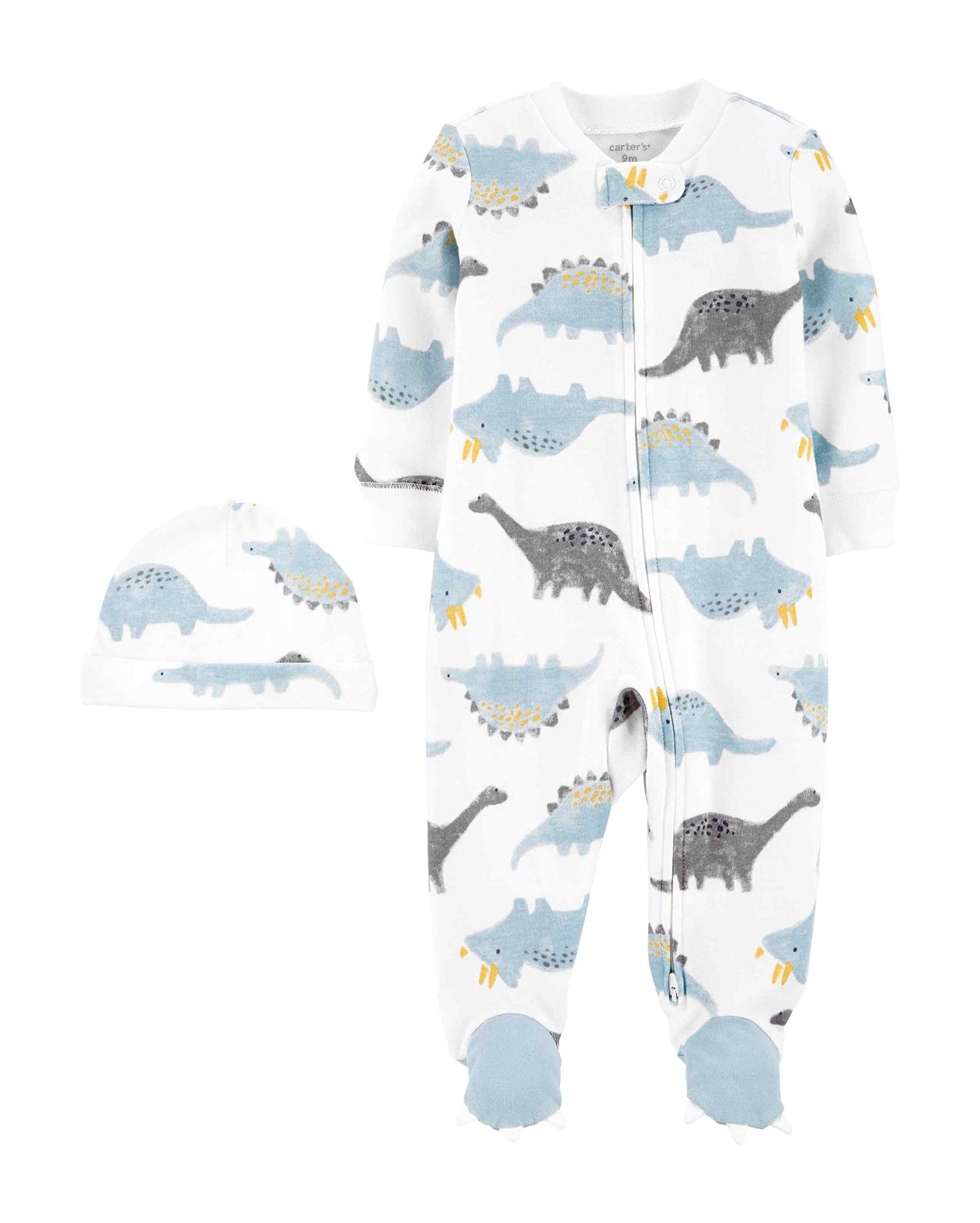 Conjunto Bebê Carter's 2 Peças Dinossauros Branco Tam PREM a 9 Meses ...