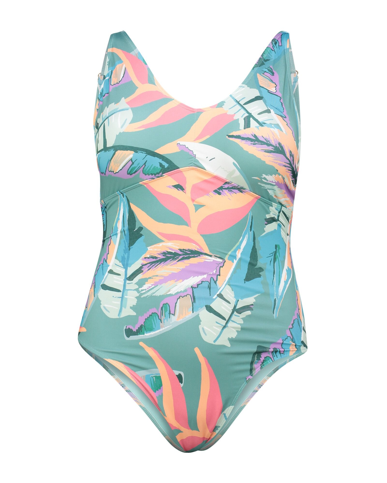 Riachuelo | Maiô Plus Size Tradicional Microfibra Abstrata Verde Menta ...