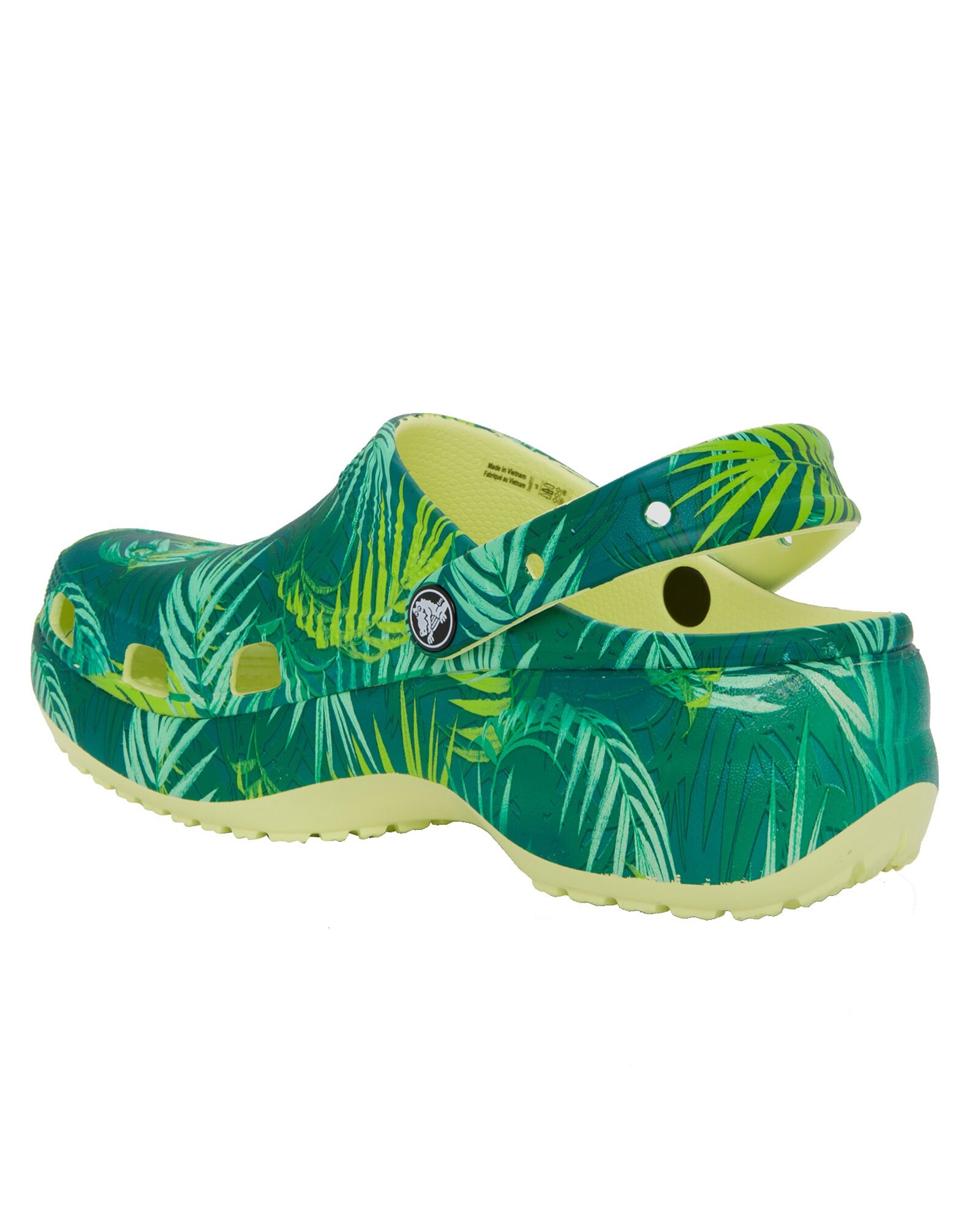 Riachuelo | Sandália Clog Platarform Tropical Crocs Verde