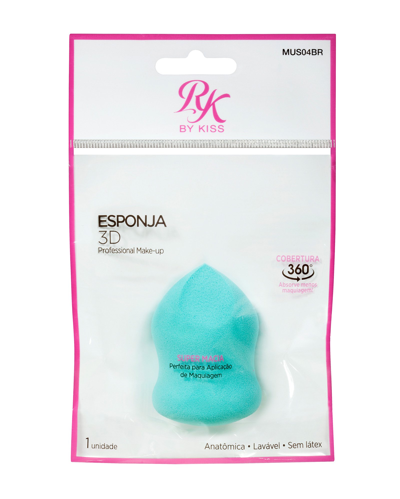 Riachuelo | Esponja de Maquiagem RK by Kiss 3D Verde Água