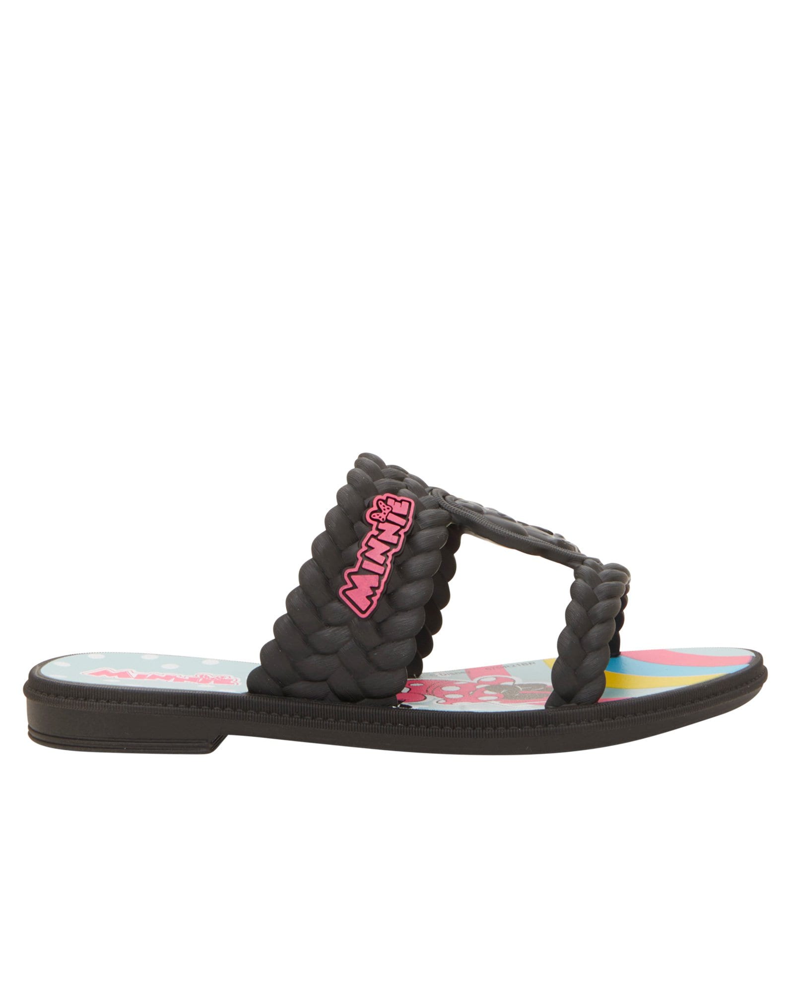 Riachuelo | Sandália Rasteira Infantil Minnie Grendene Preto ...