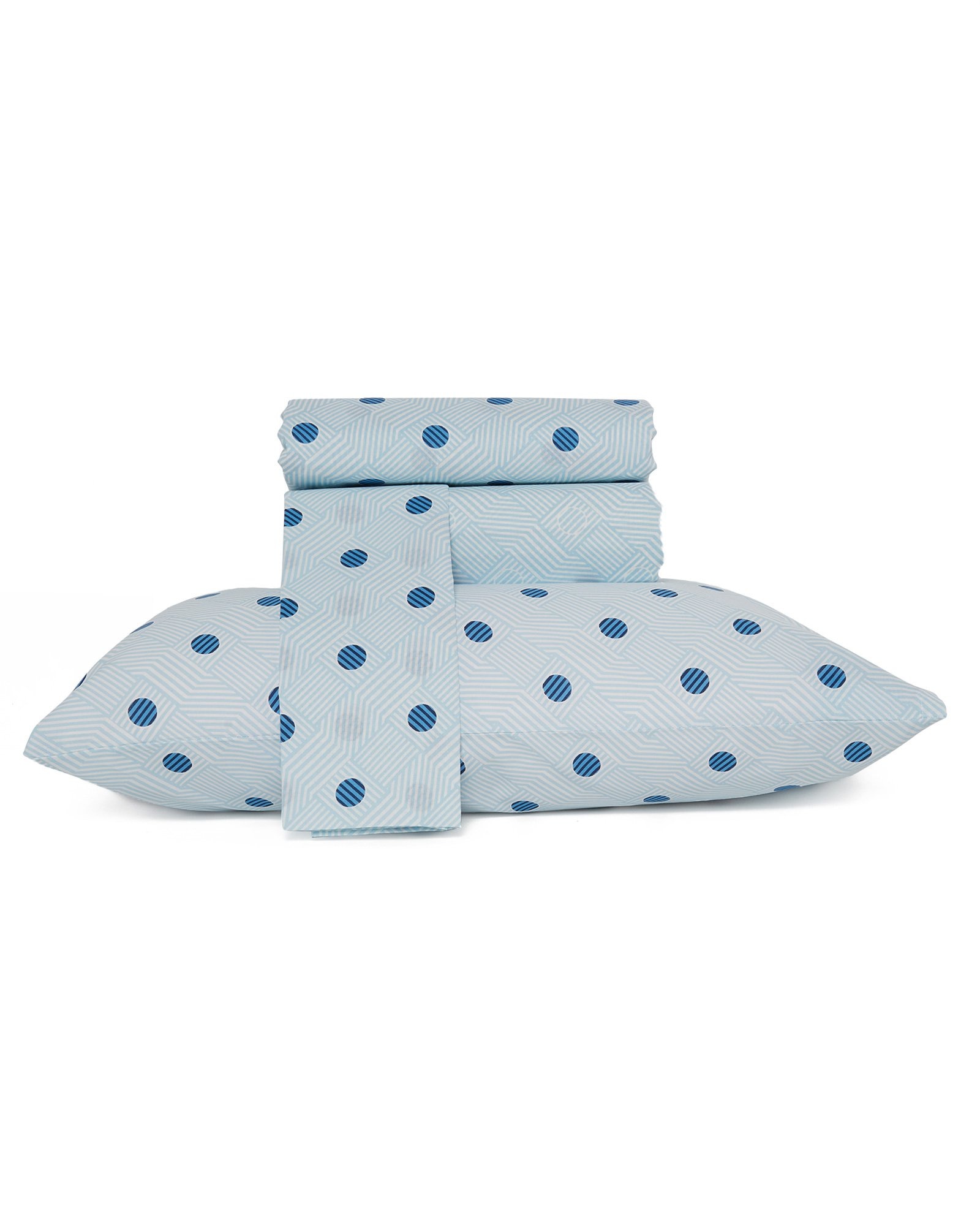 Riachuelo | Jogo de Cama Casal Duplo Kyle Azul Claro Casa Riachuelo Premium