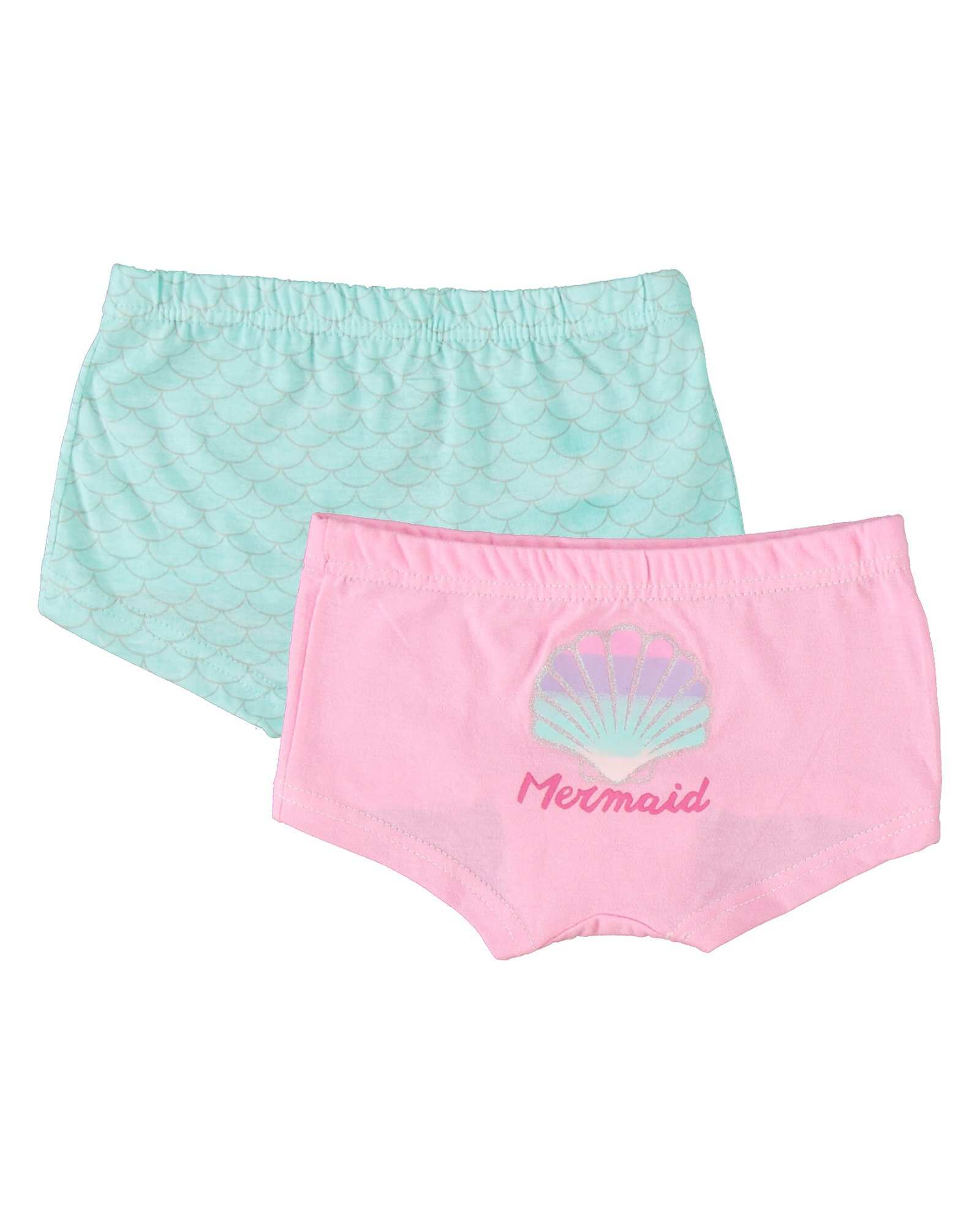 Riachuelo | Kit Calcinha Infantil 2 Peças Boxer Mermaid em Algodão ...