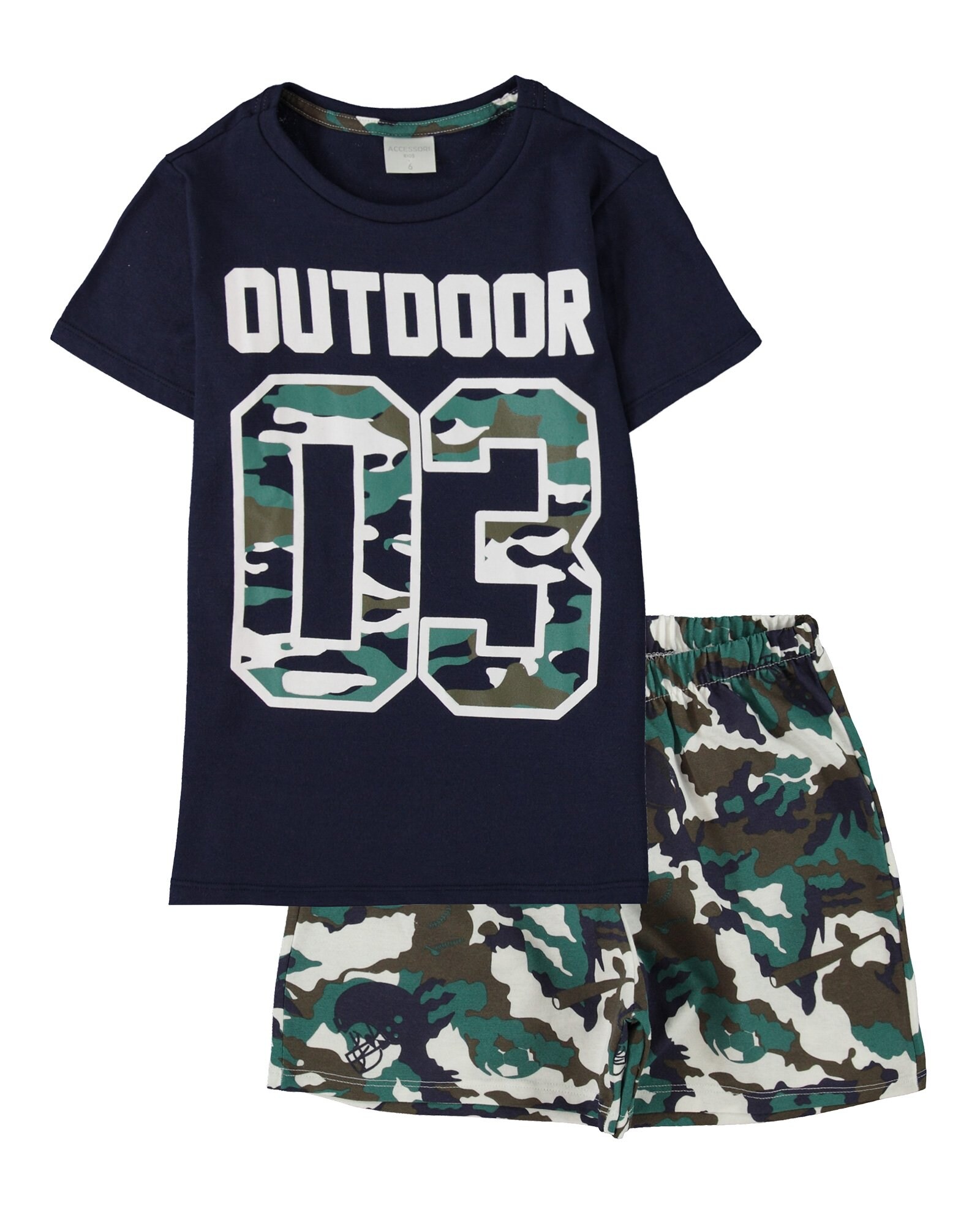 Riachuelo | Pijama Infantil "Outdoor 03" Azul Marinho Tam 4 a 10
