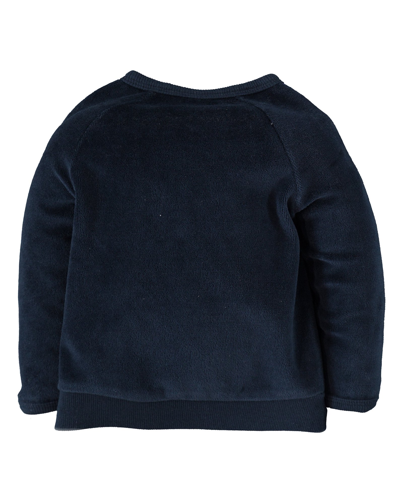 Riachuelo | Blusa Bebê com Botões Plush Azul Marinho Tam 1 a 18 Meses