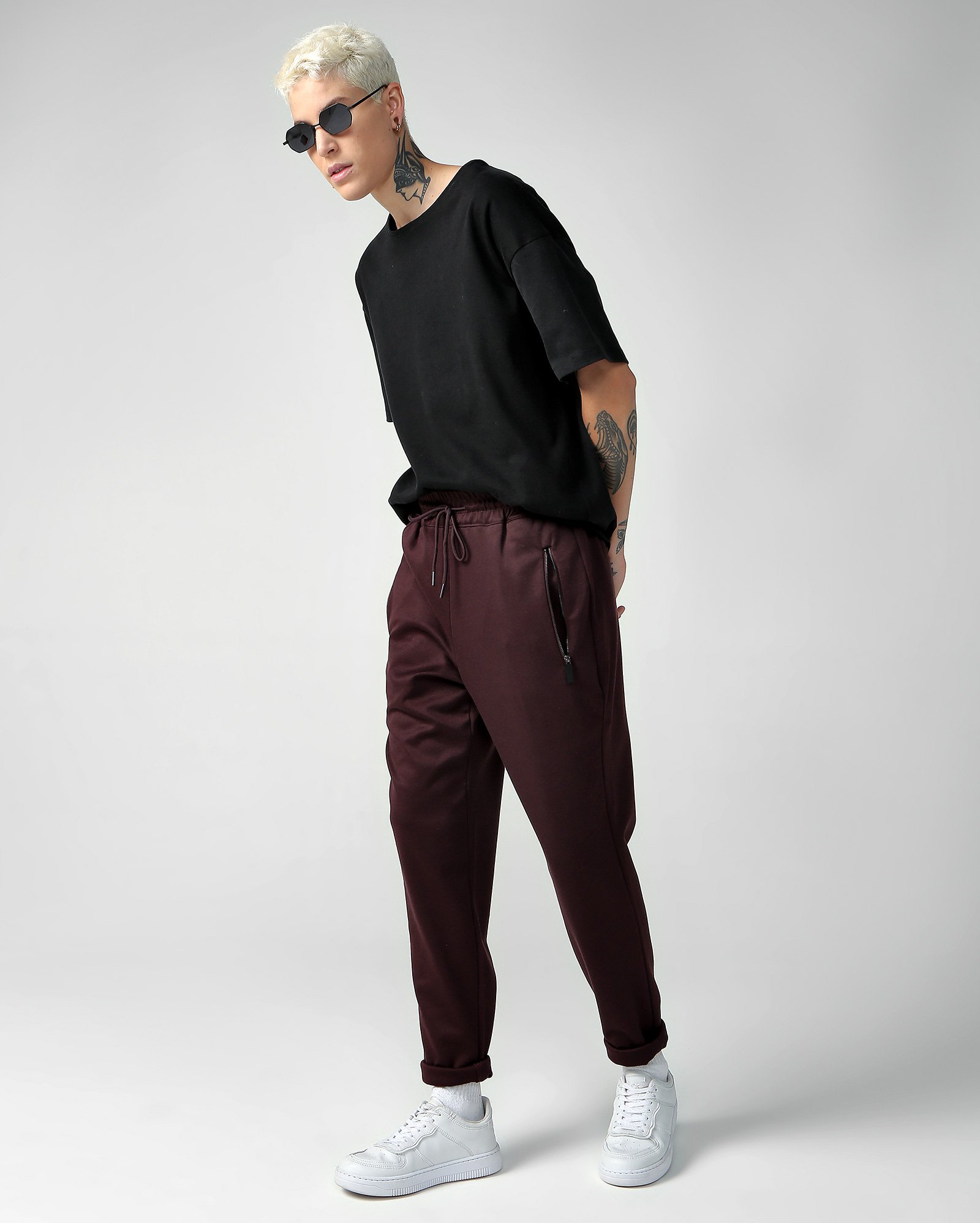 Riachuelo | Calça de Moletom Masculina Slim Vinho Pool by Riachuelo