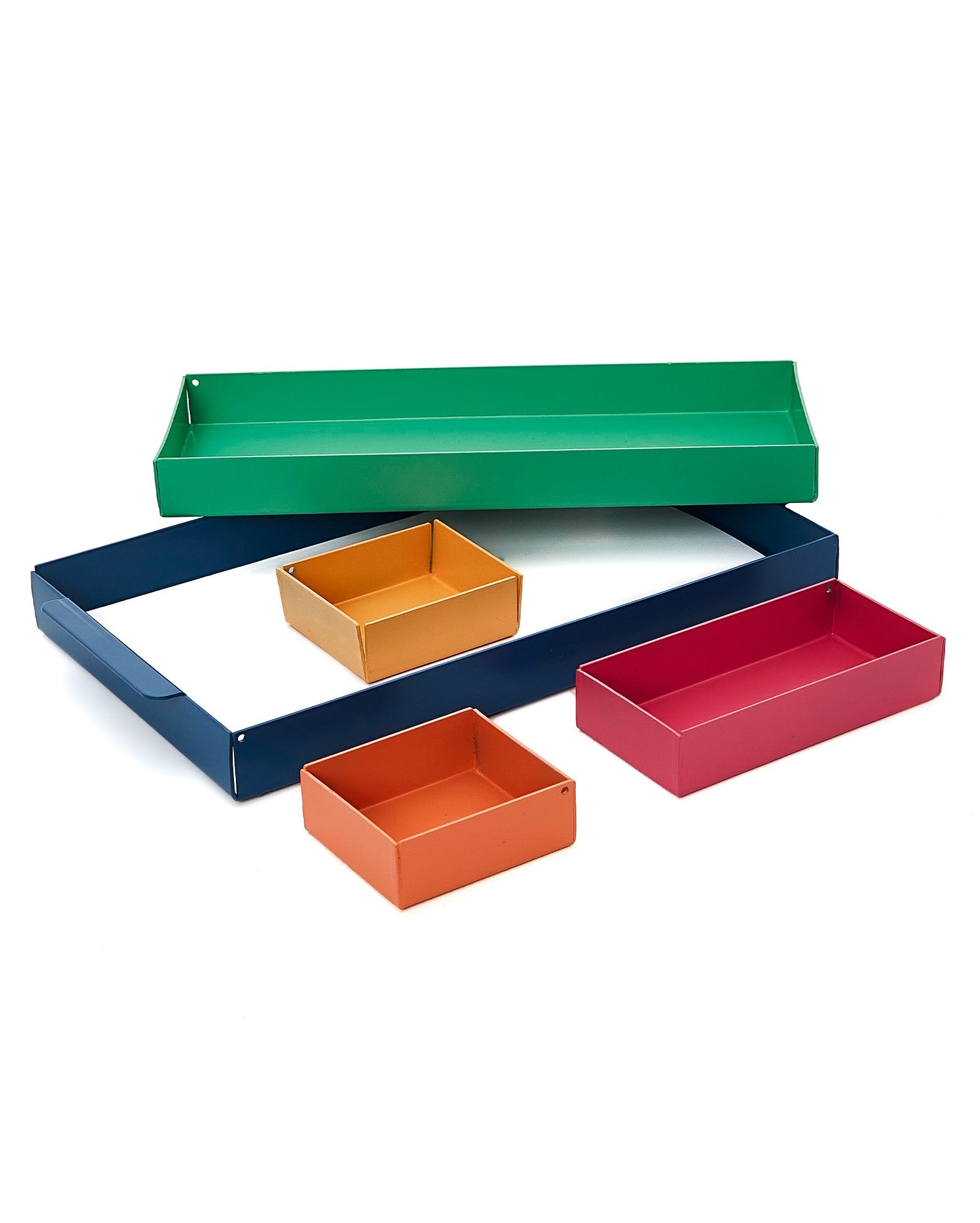 Riachuelo | Jogo De Bandeja 05 Bandeja Multicor 22x13x2cm Casa Riachuelo