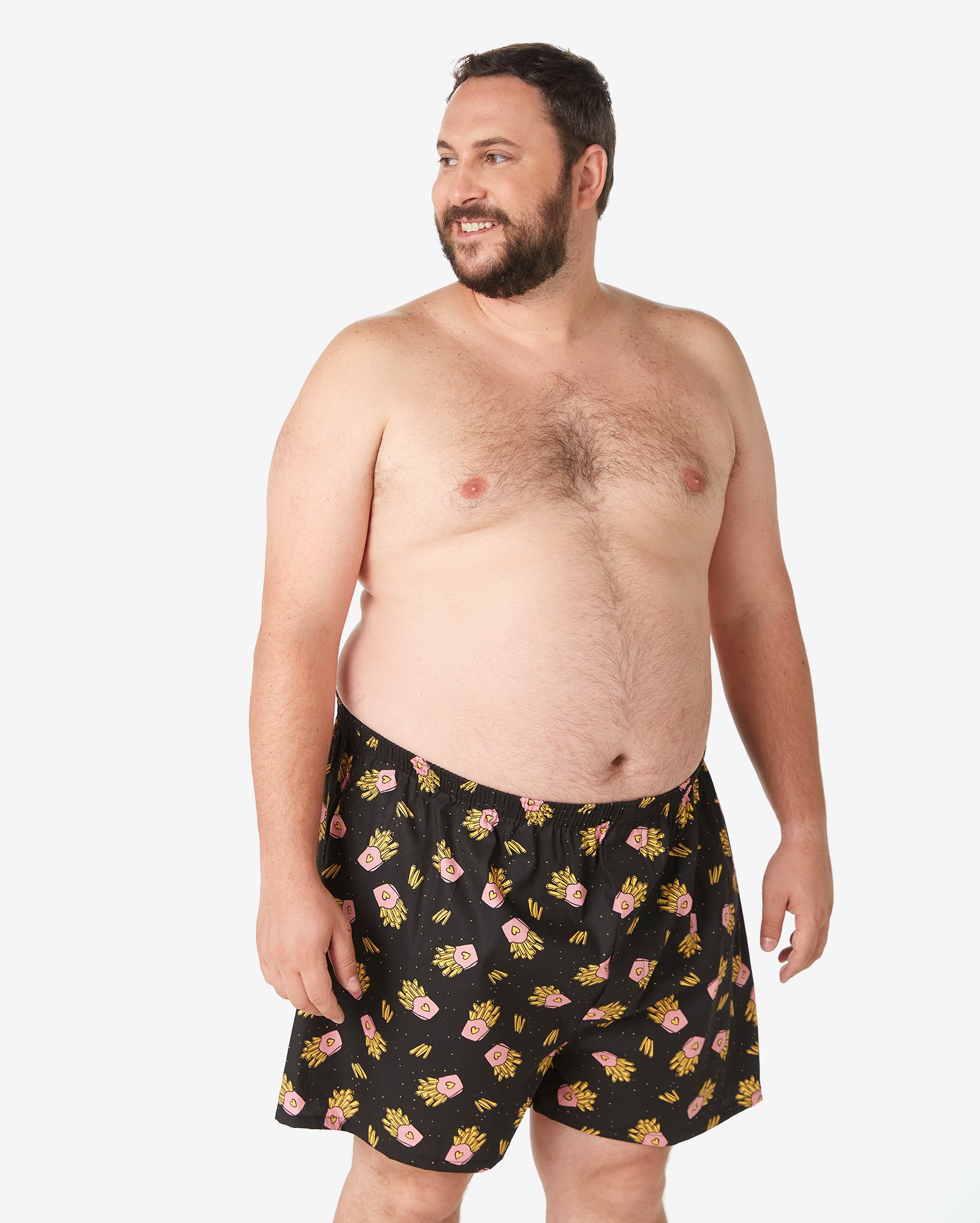 Riachuelo | Cueca Plus Size Samba Canção Batata Frita Preto ALLMAN by ...