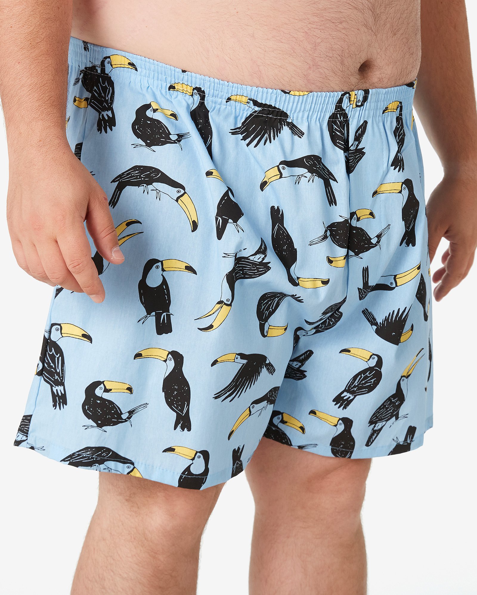 Riachuelo | Cueca Plus Size Samba Canção Tucanos Azul ALLMAN by Riachuelo