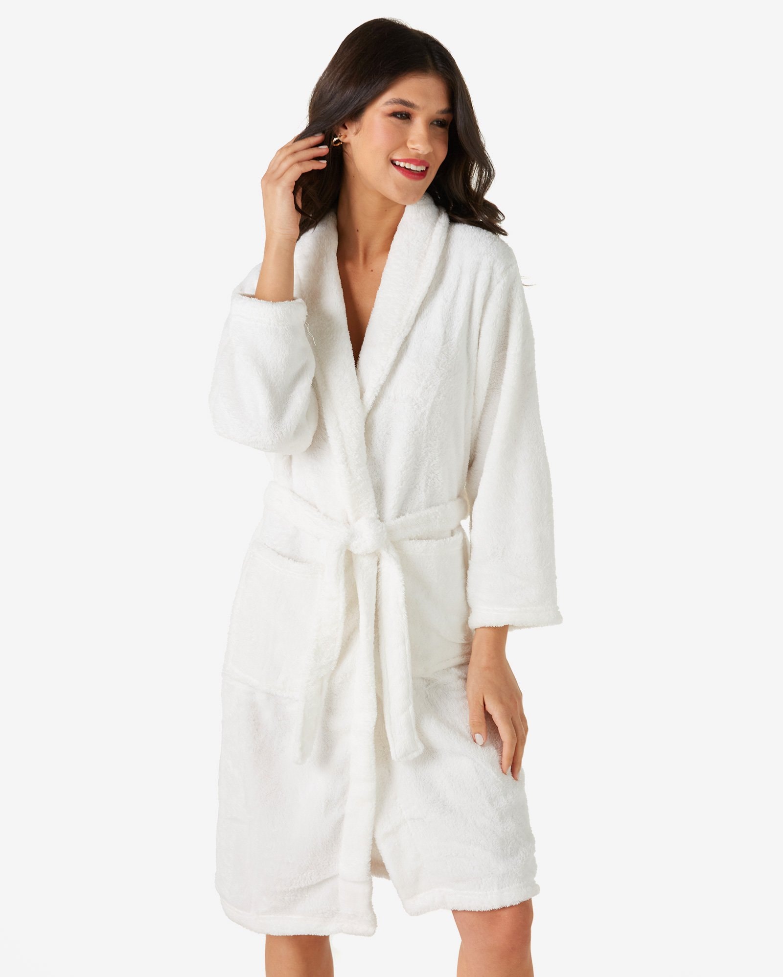 Riachuelo | Roupão Fluffy Liso Andreza Branco