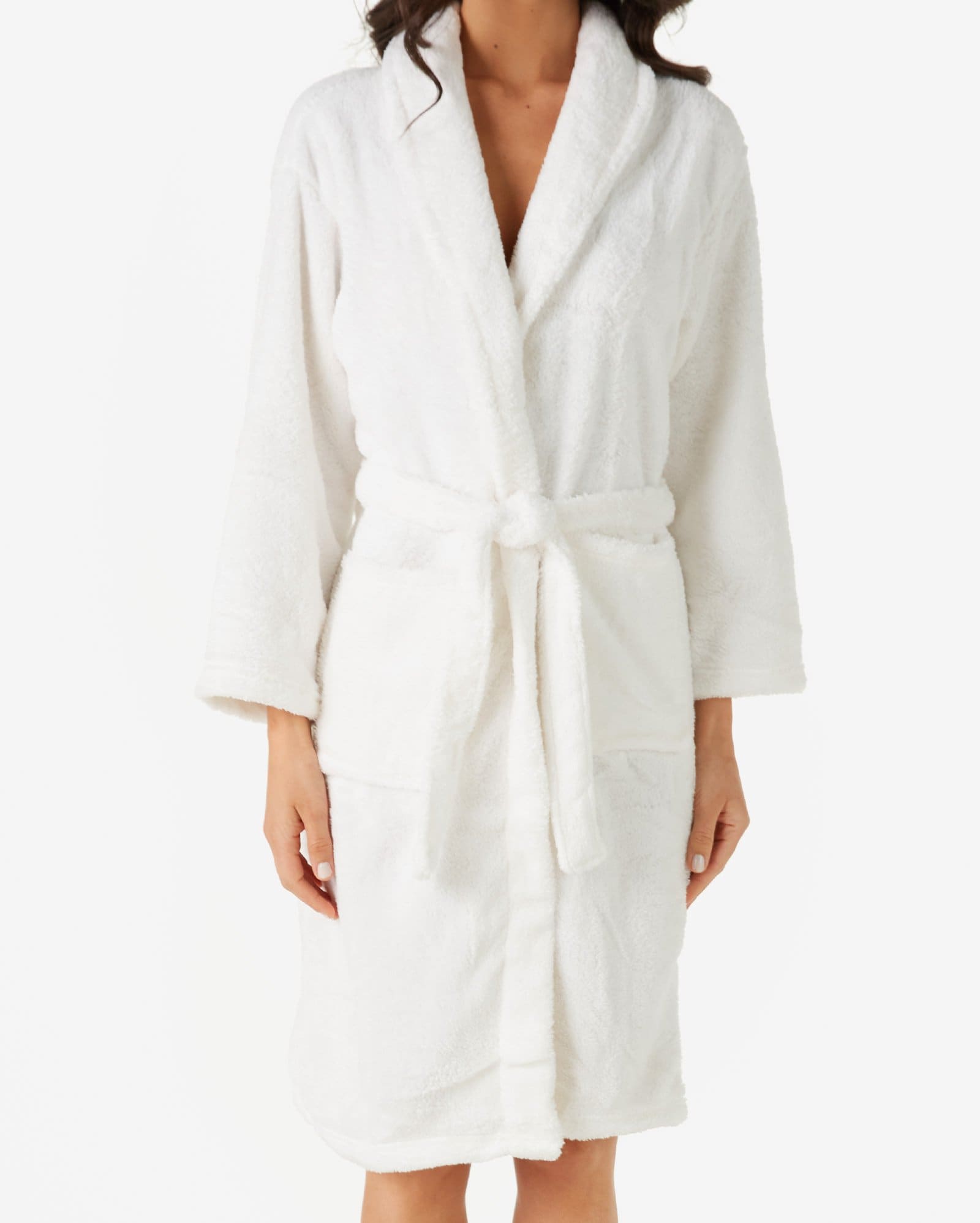 Riachuelo | Roupão Fluffy Liso Andreza Branco