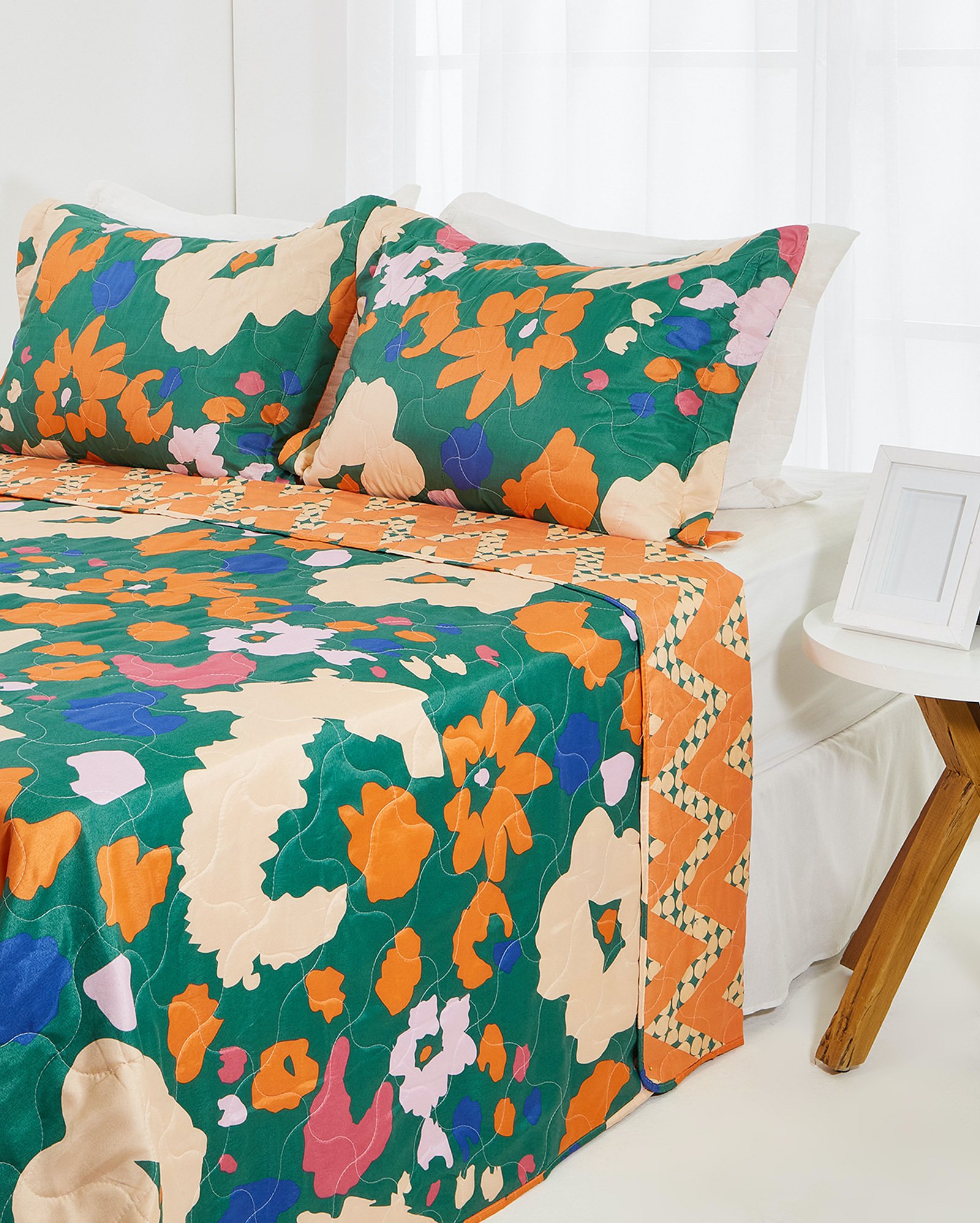 Riachuelo | Kit Colcha King Dupla Face Bouti Alex 3 Peças Multicor Casa ...
