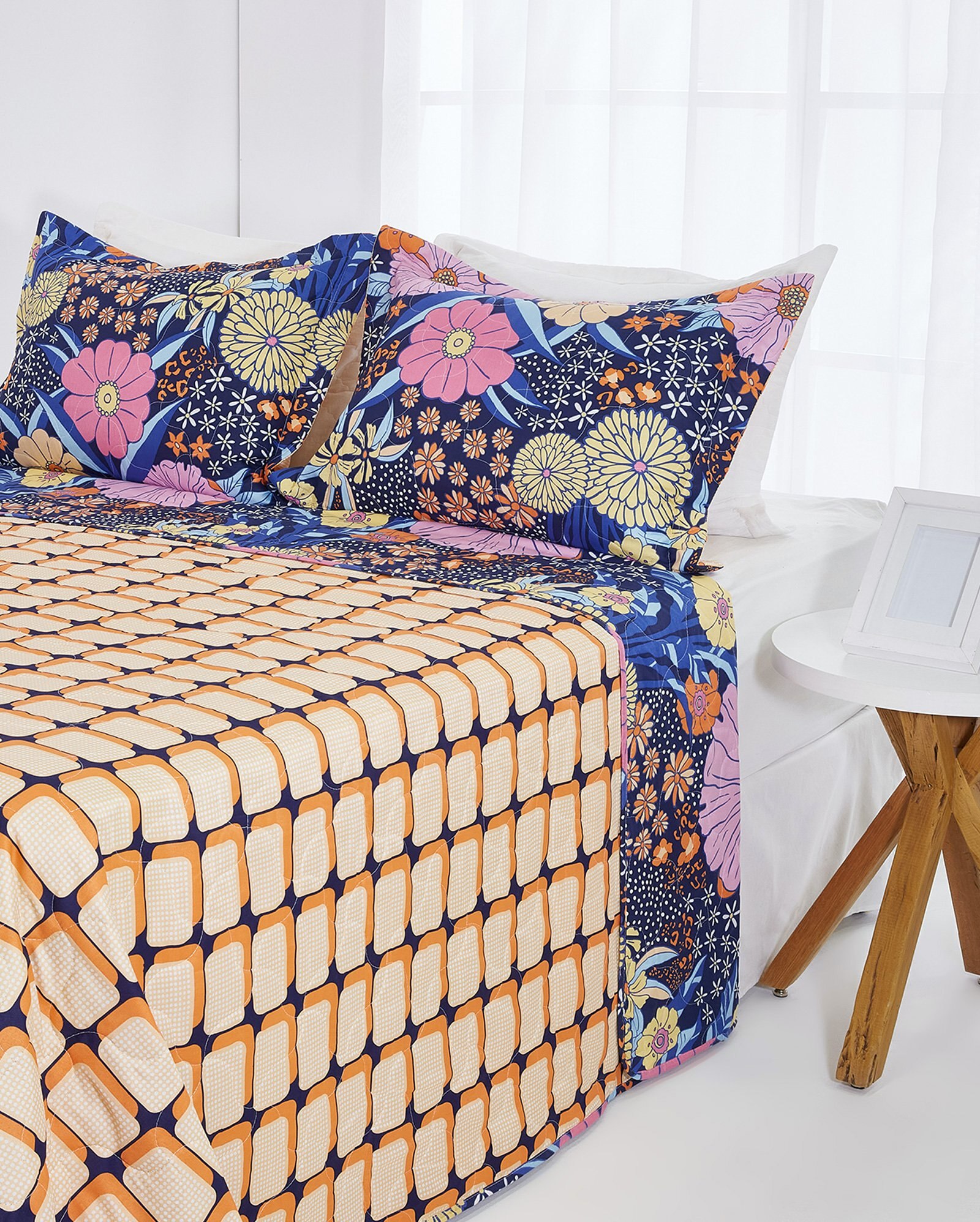 Riachuelo | Kit Colcha Casal Dupla Face Bouti Adelia 3 Peças Lilás ...