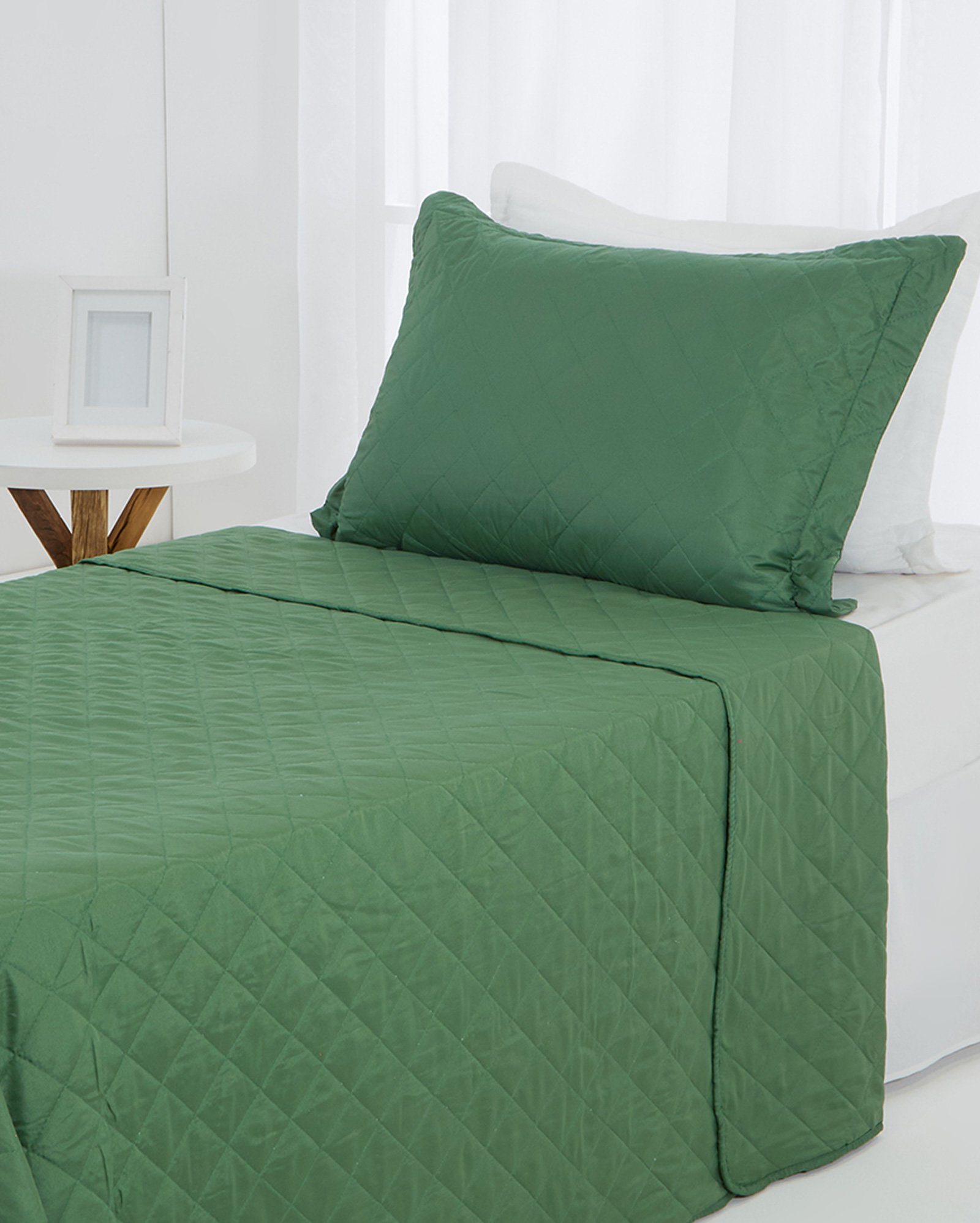 Riachuelo | Kit Colcha Solteiro Bouti 2 Peças Verde Casa Riachuelo