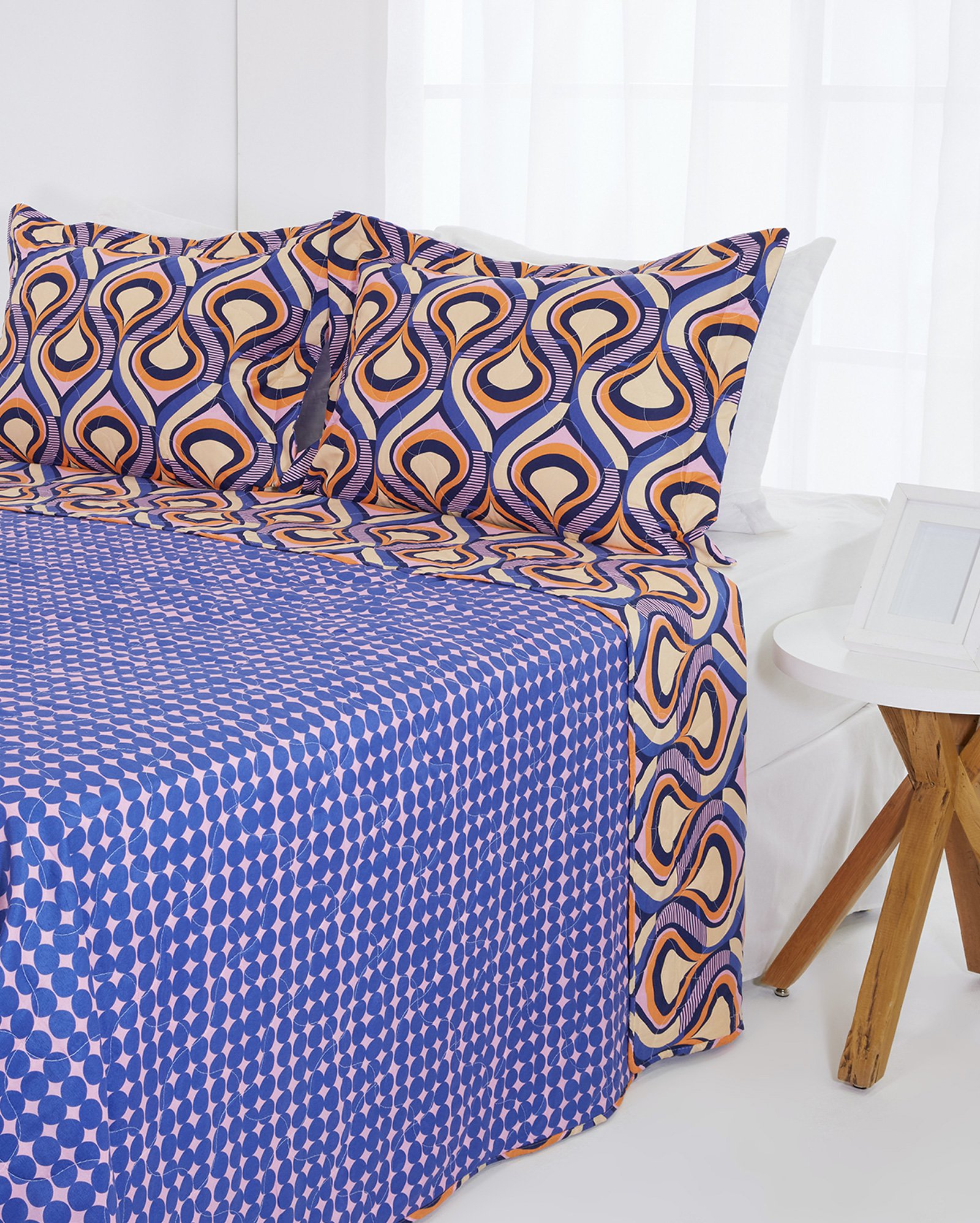 Riachuelo | Kit Colcha Casal Dupla Face Bouti Agda 3 Peças Multicor ...