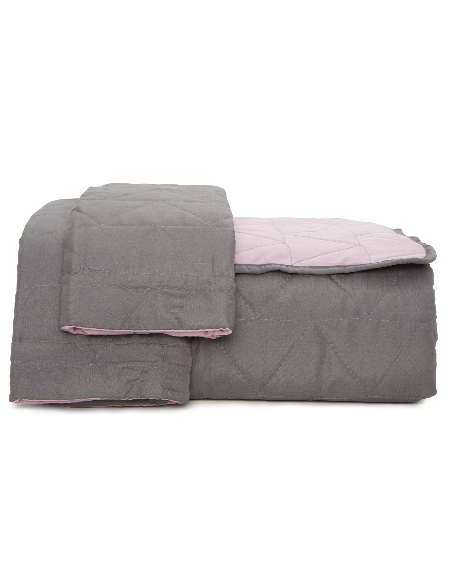 Riachuelo | Kit Colcha Queen Dupla Face Bouti Cinza 3 Peças Cinza ...