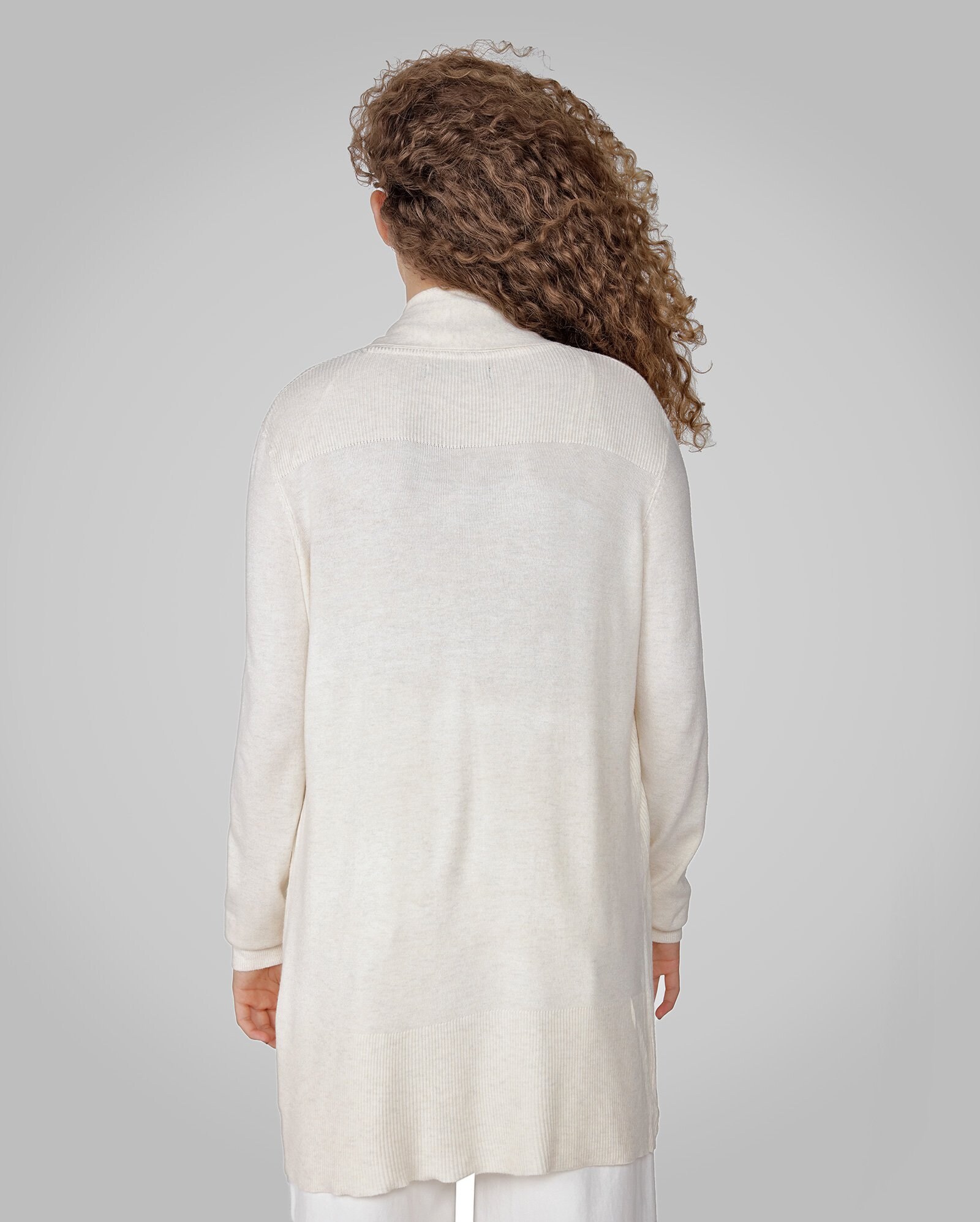 Riachuelo | Cardigan Feminino Alongado Tricot Bege AK by Riachuelo