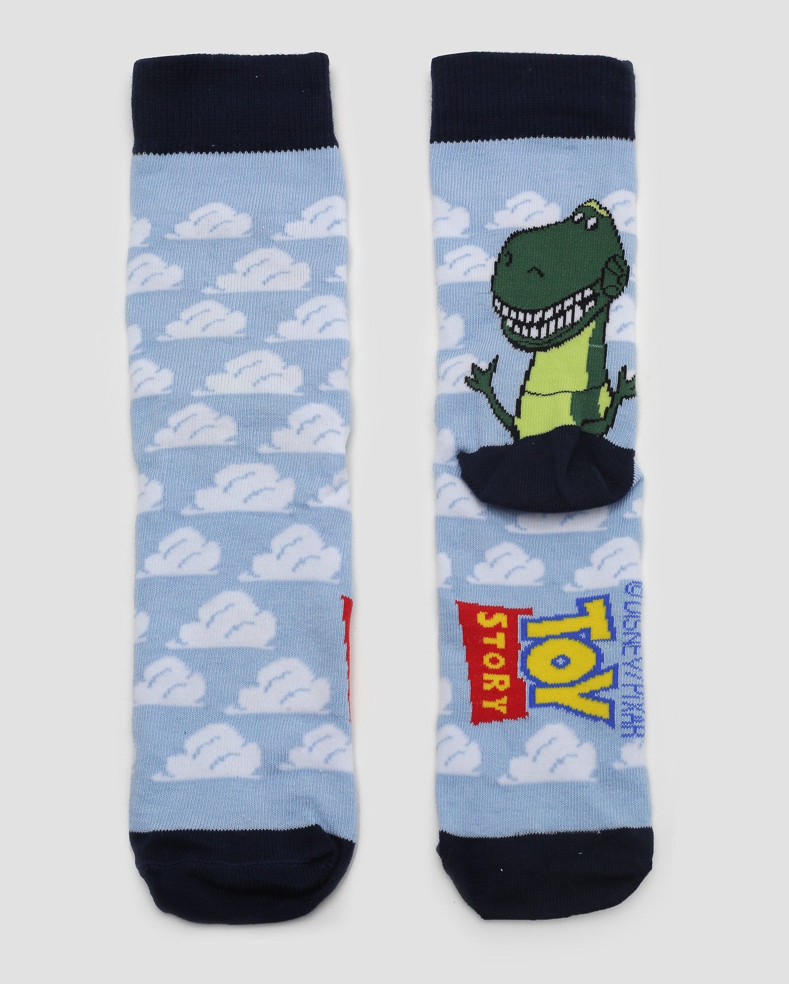 Riachuelo | Meia Feminina Cano Longo Rex Toy Story Azul