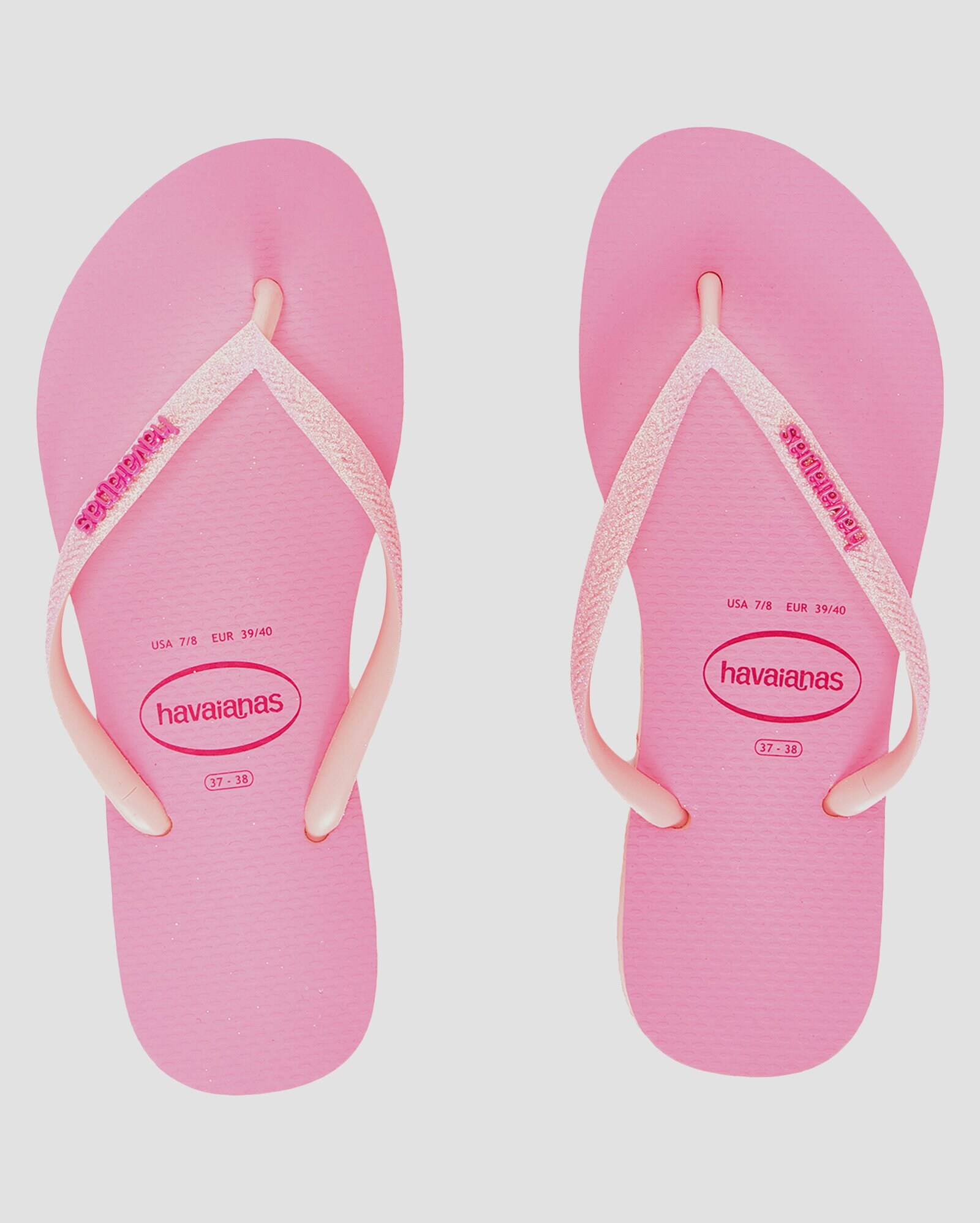 Riachuelo | Chinelo Tiras Neon Glitter Havaianas Rosa Pink
