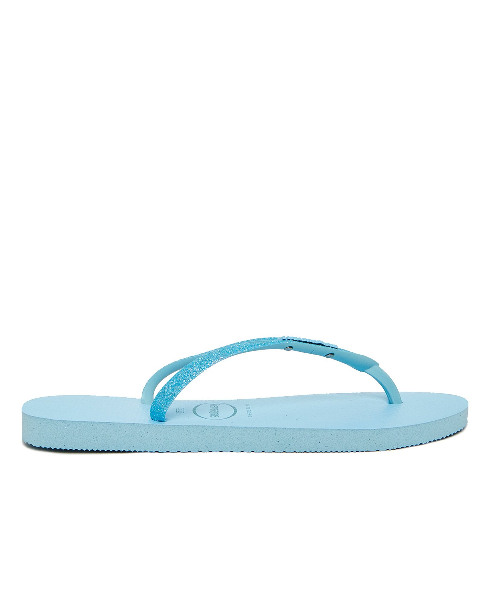 Riachuelo | Chinelo Tiras Neon Glitter Havaianas Azul Claro