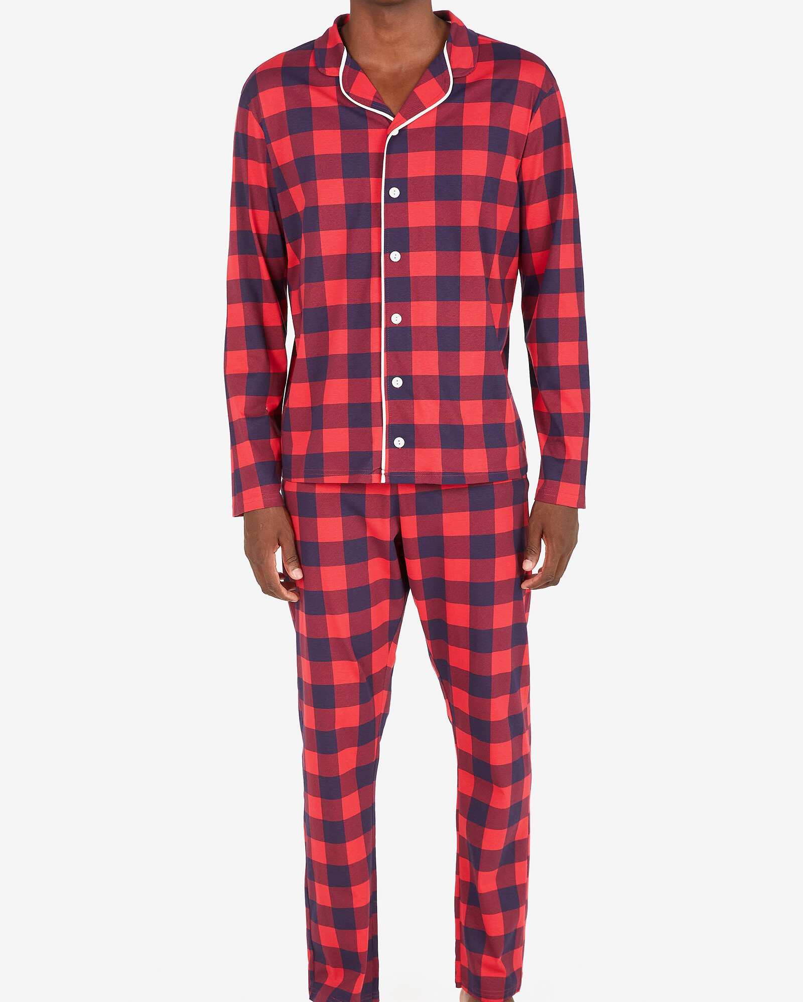 Riachuelo | Pijama Masculino Longo Xadrez Vermelho Pool by Riachuelo