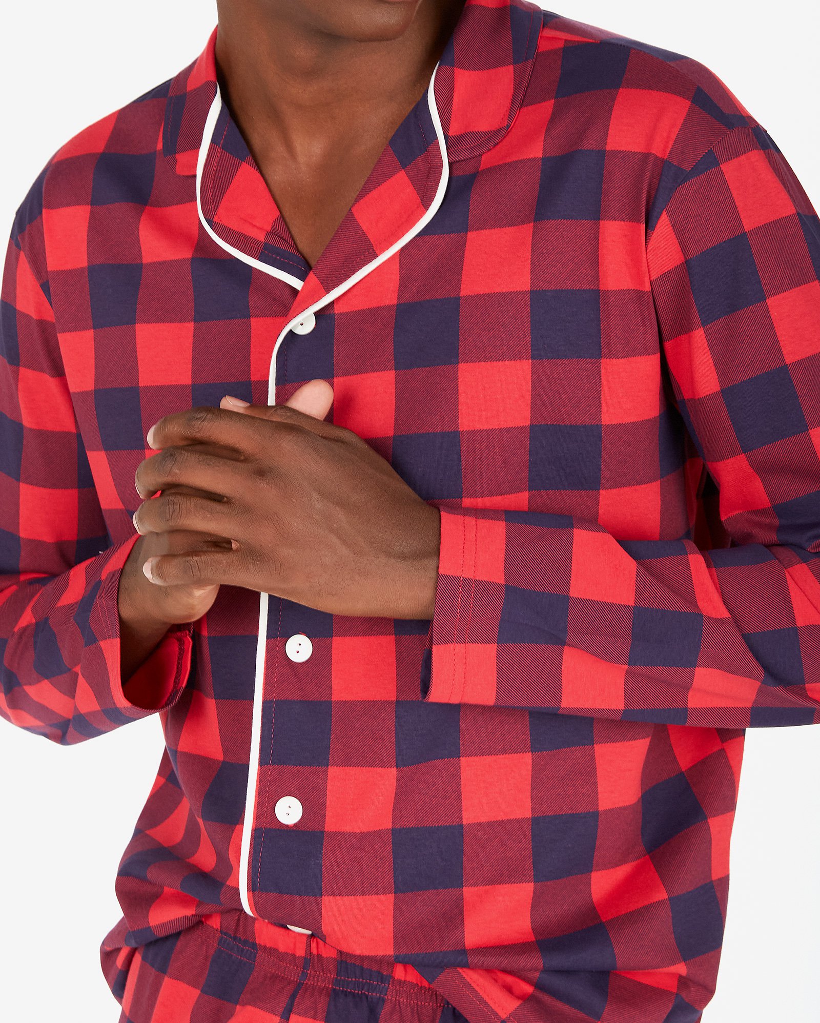 Riachuelo | Pijama Masculino Longo Xadrez Vermelho Pool by Riachuelo