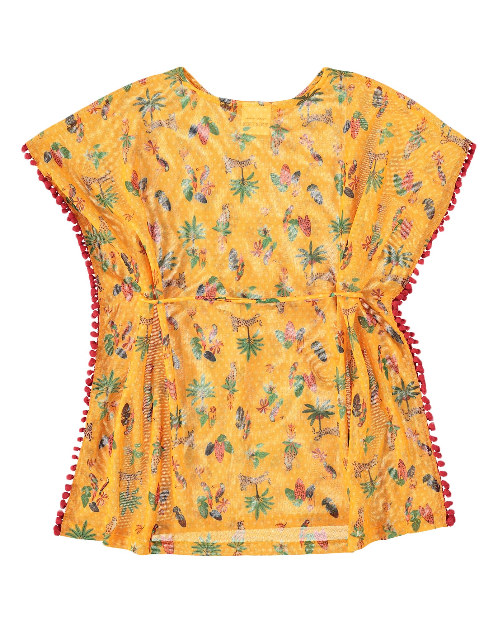 Riachuelo | Saída de Praia Infantil Amarração Tropical Amarelo Gema Tam ...