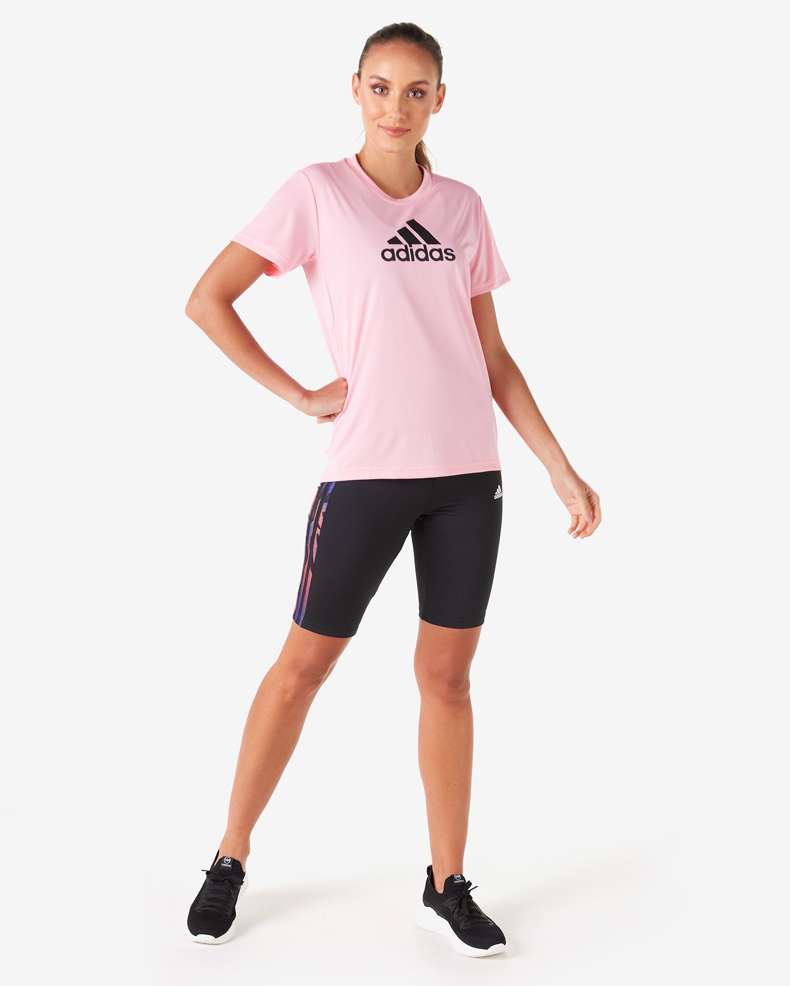 Riachuelo | Camiseta Esportiva Feminina Manga Curta Adidas Rosa Claro