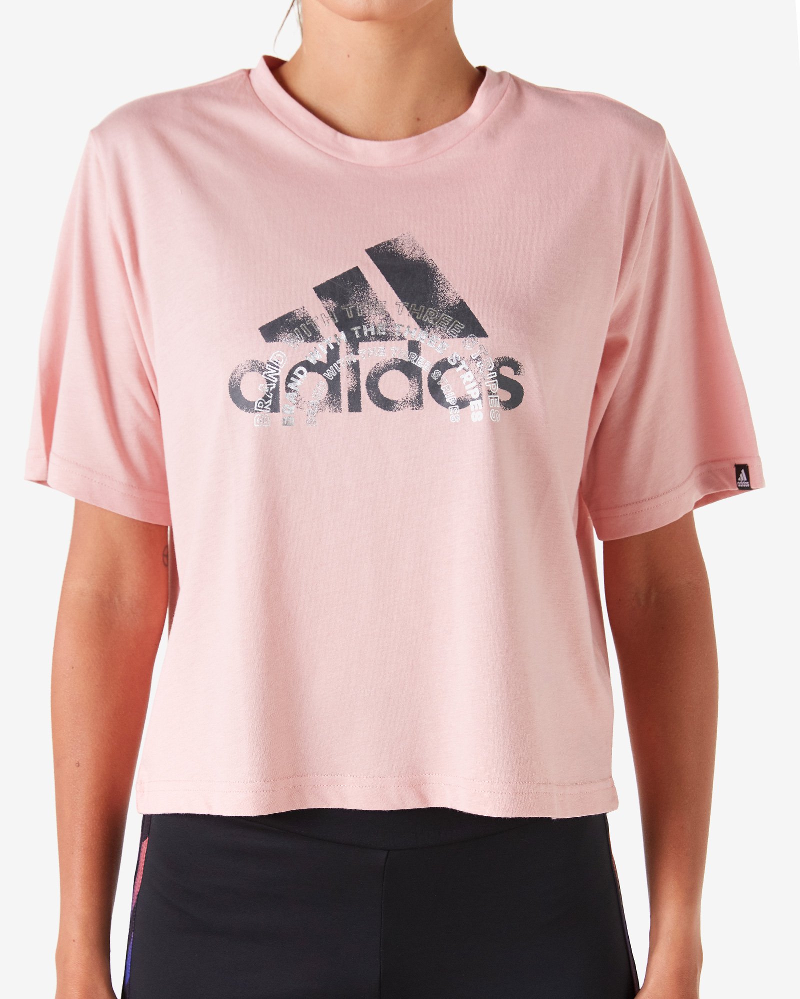 Riachuelo | Camiseta Esportiva Feminina Manga Curta Adidas Rosa Claro