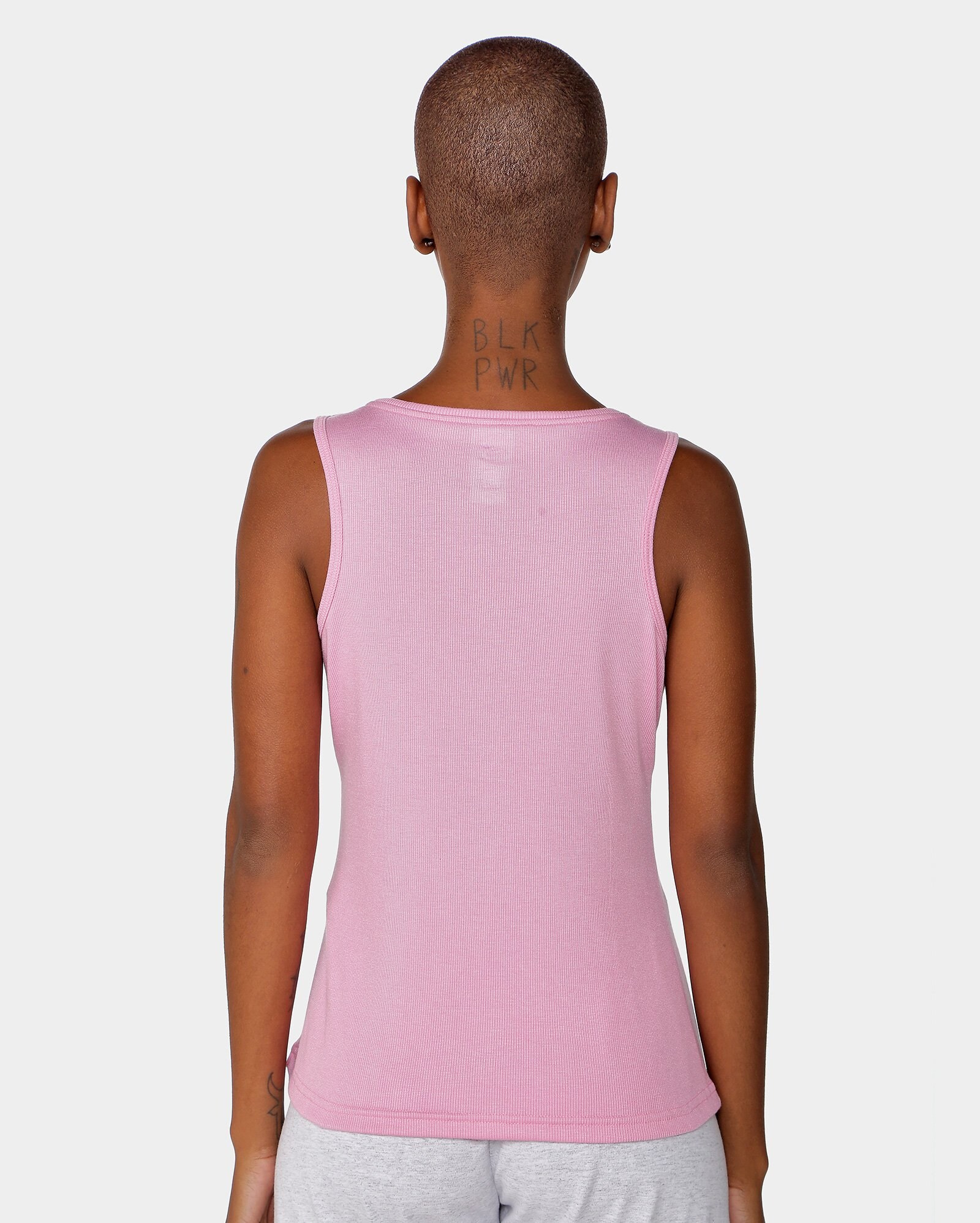 Riachuelo | Camisete Feminina Alça Fina Malha Canelada Rosa Riachuelo