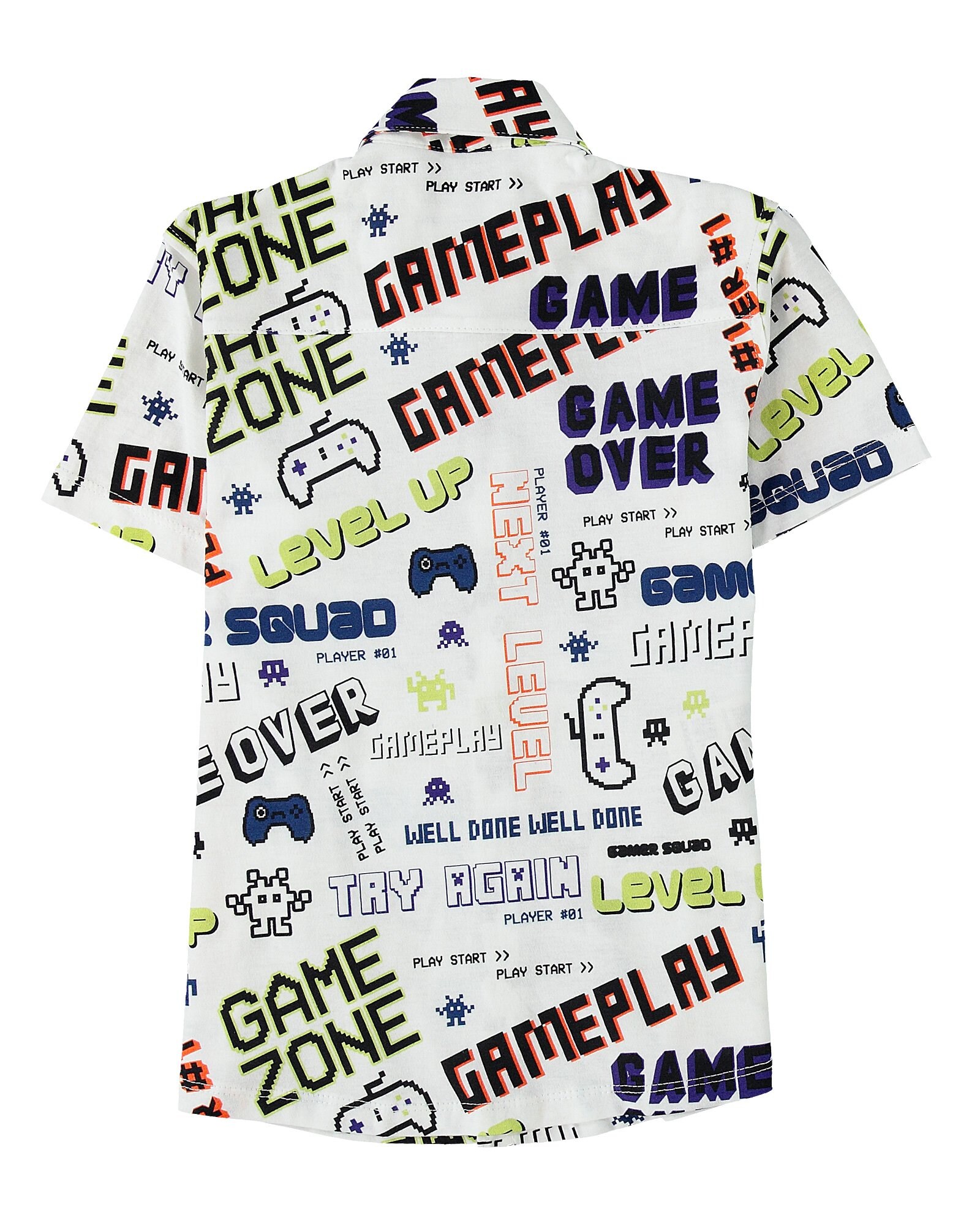 Riachuelo | Camisa Infantil Malha Games Branco/Preto Tam 4 a 10 Pool by ...